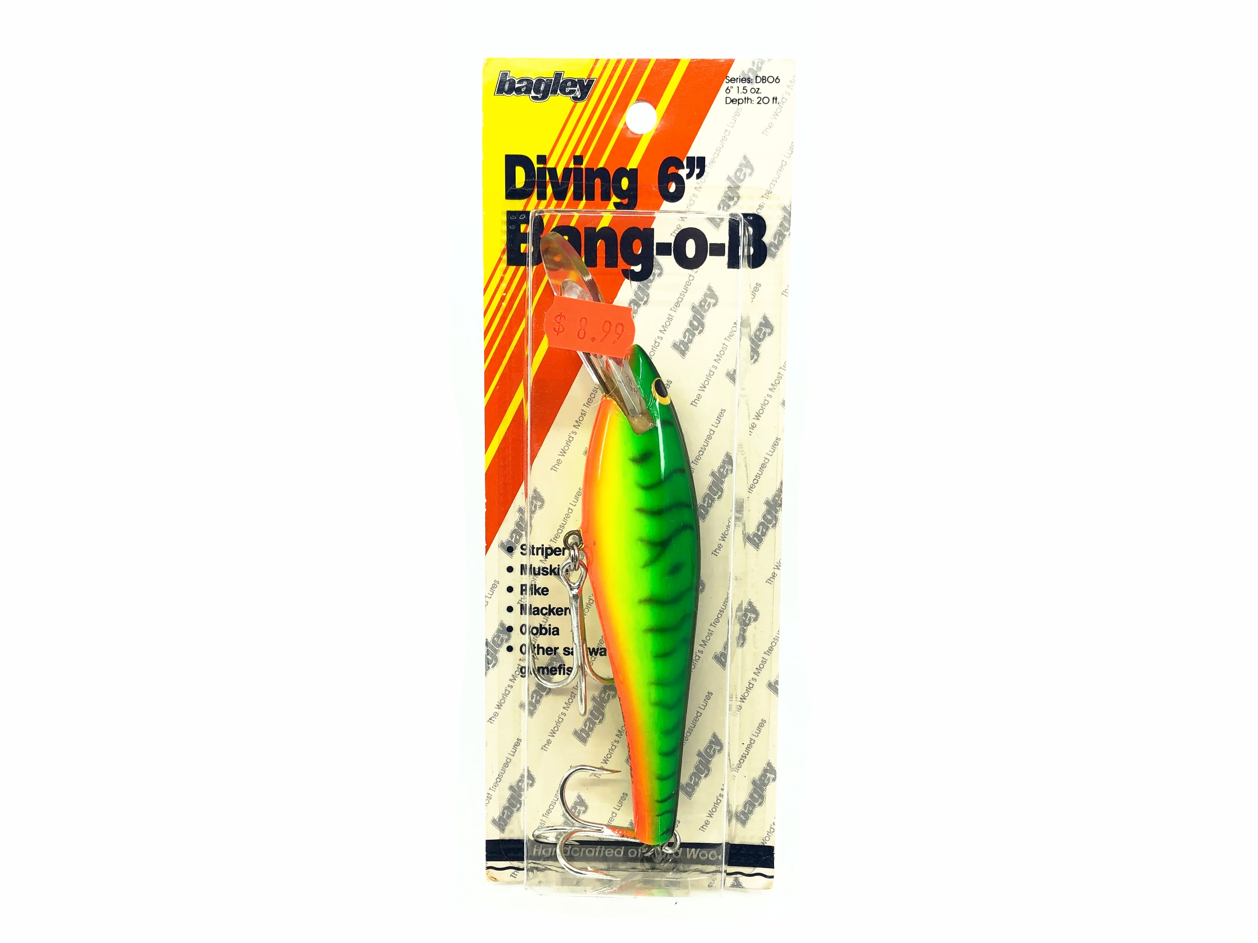 Bagley DB06, H69T Hot Tiger Color, Winter Haven Bait on Card – My Bait Shop, LLC