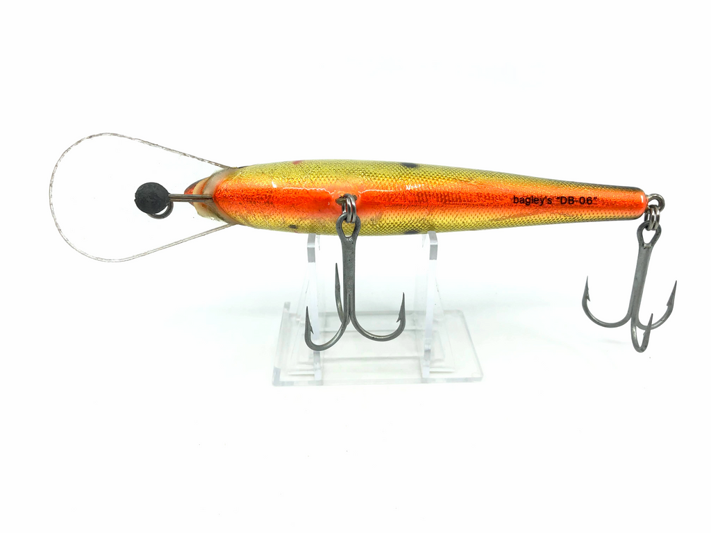 Vintage Bagley DB06-BGOB Black on Gold Foil Orange Belly Color – My Bait Shop, LLC