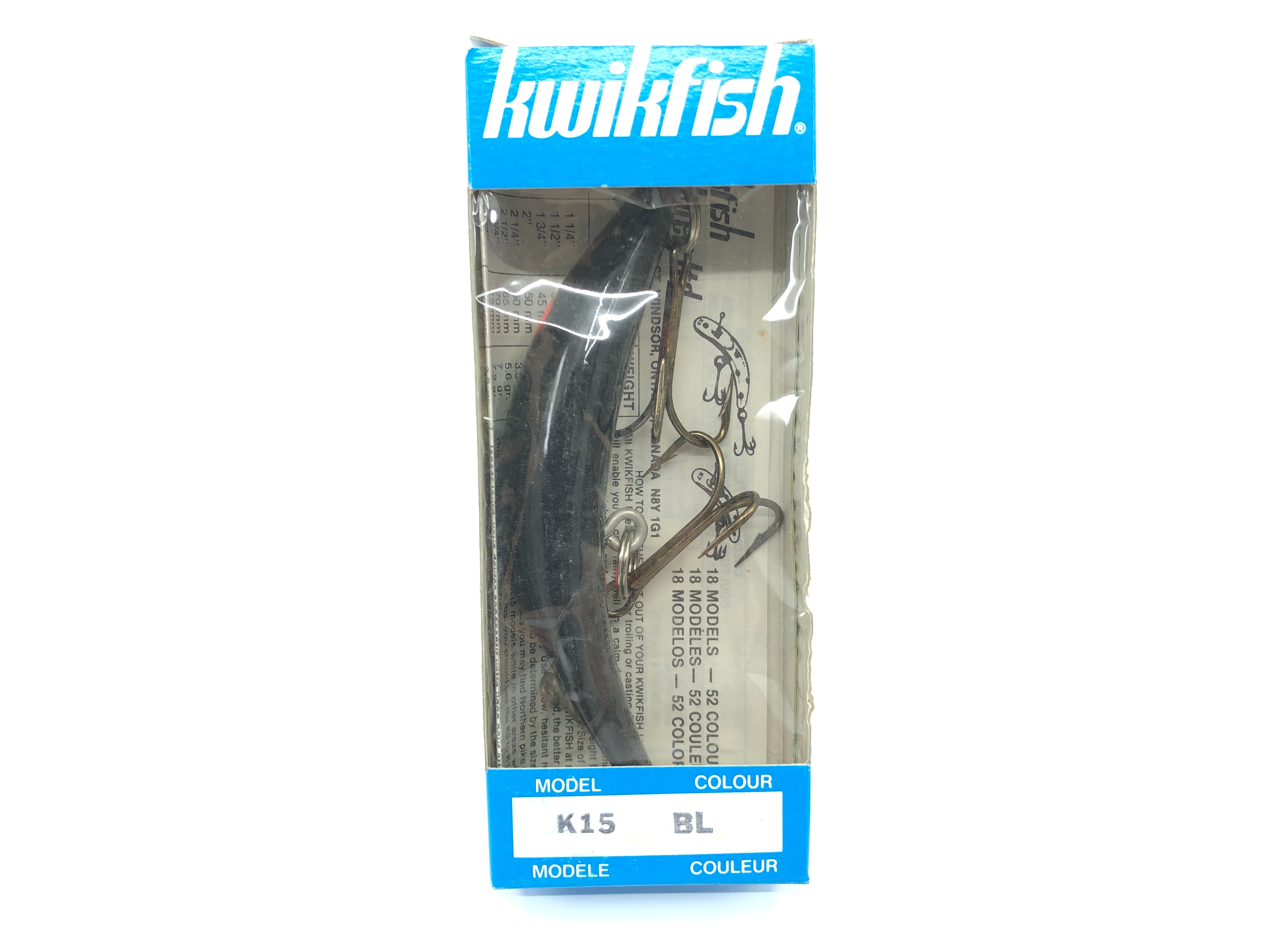 Kwikfish K15 BL Black with Spots Color New in Box Old Stock – My Bait Shop, LLC