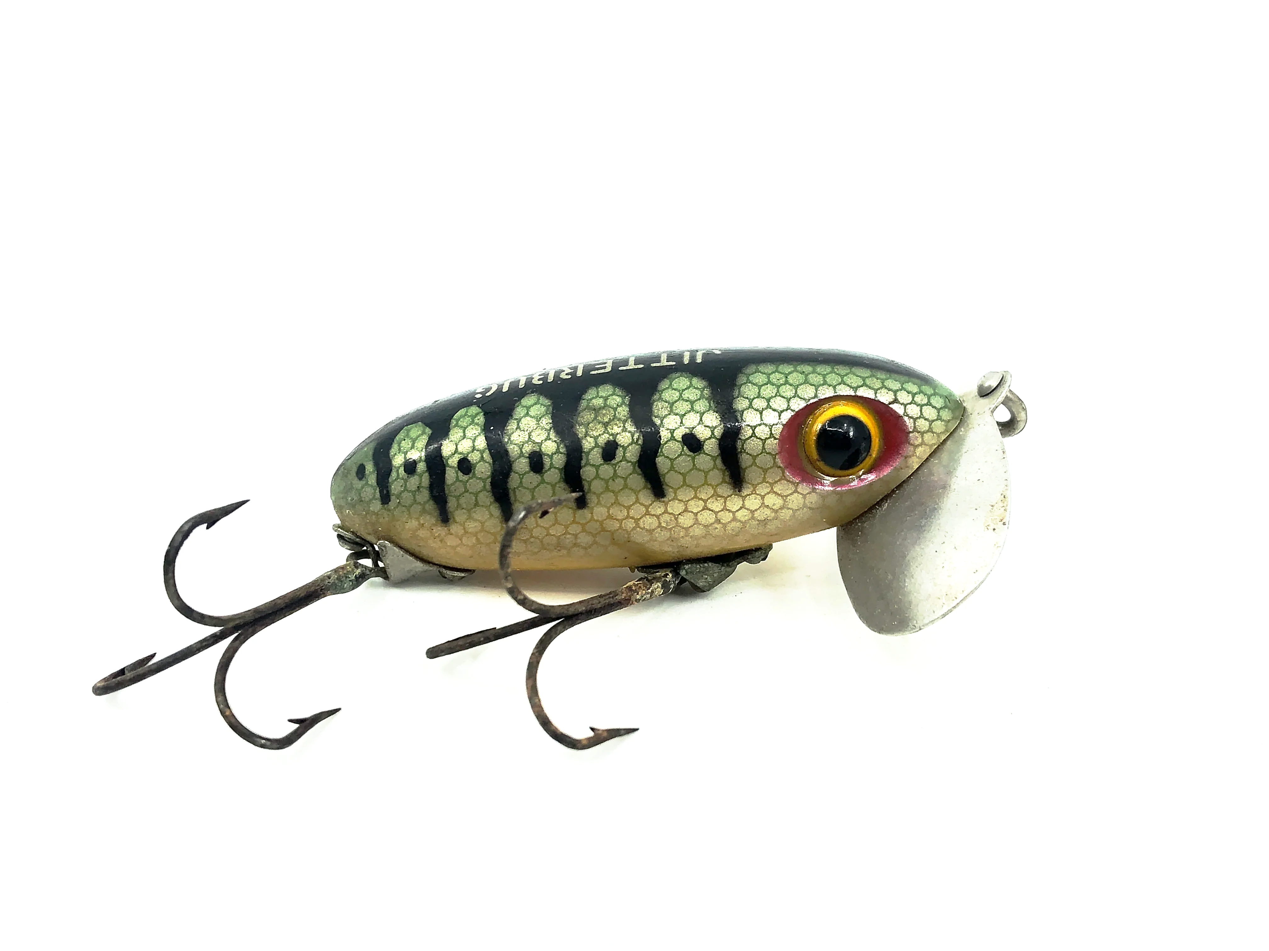 Arbogast Jitterbug 5/8oz, Perch Color, Vintage Bugged-Eyed Model – My ...