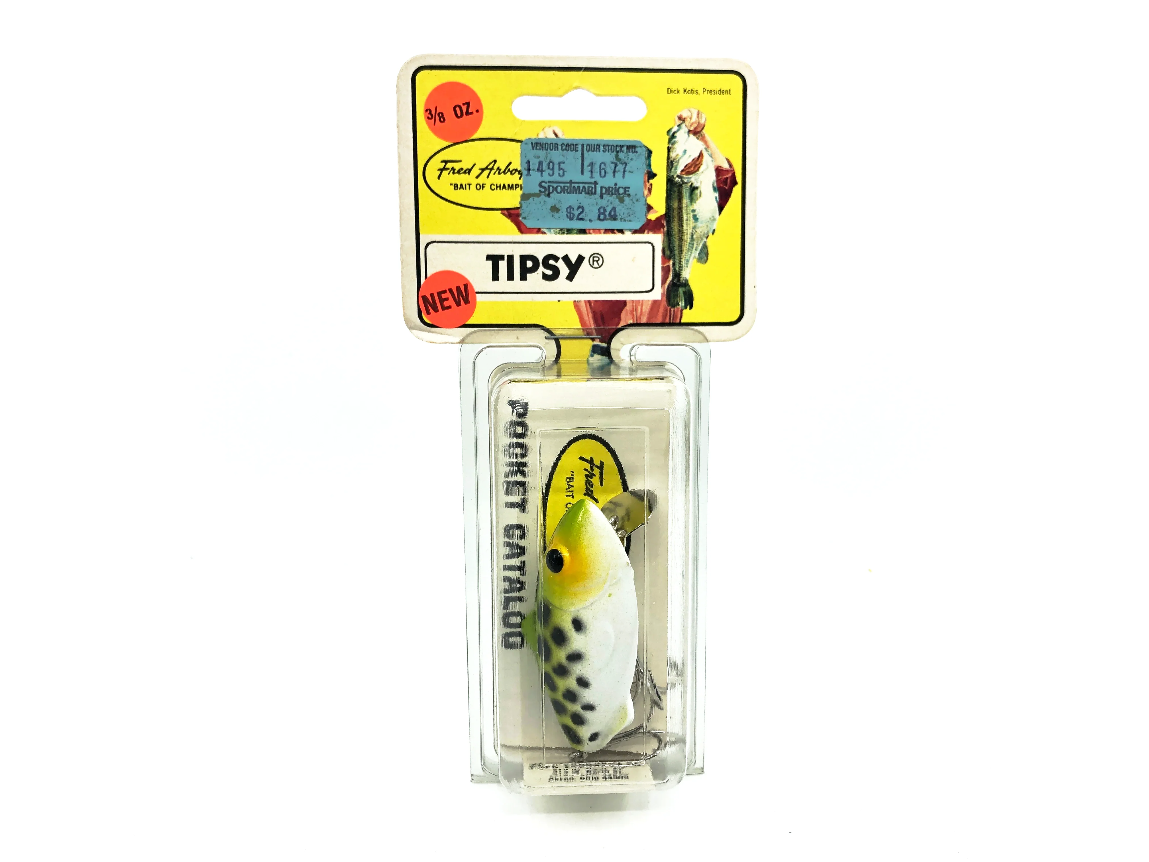 Arbogast Tipsy, Frog/White Belly Color on Card – My Bait Shop, LLC