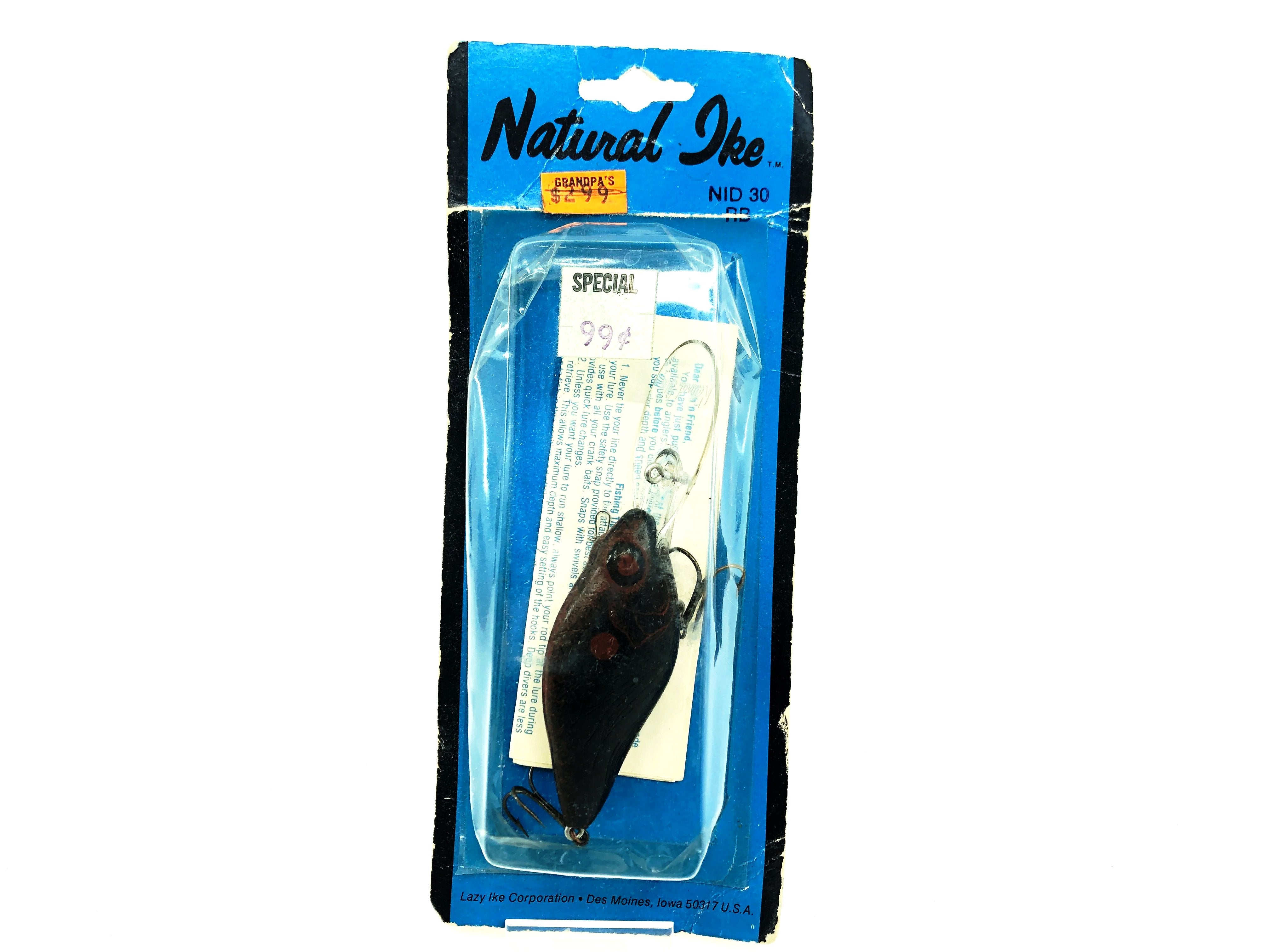 Lazy Ike Natural Ike NID-30 RB, Rogue Bass Color with Card – My Bait ...