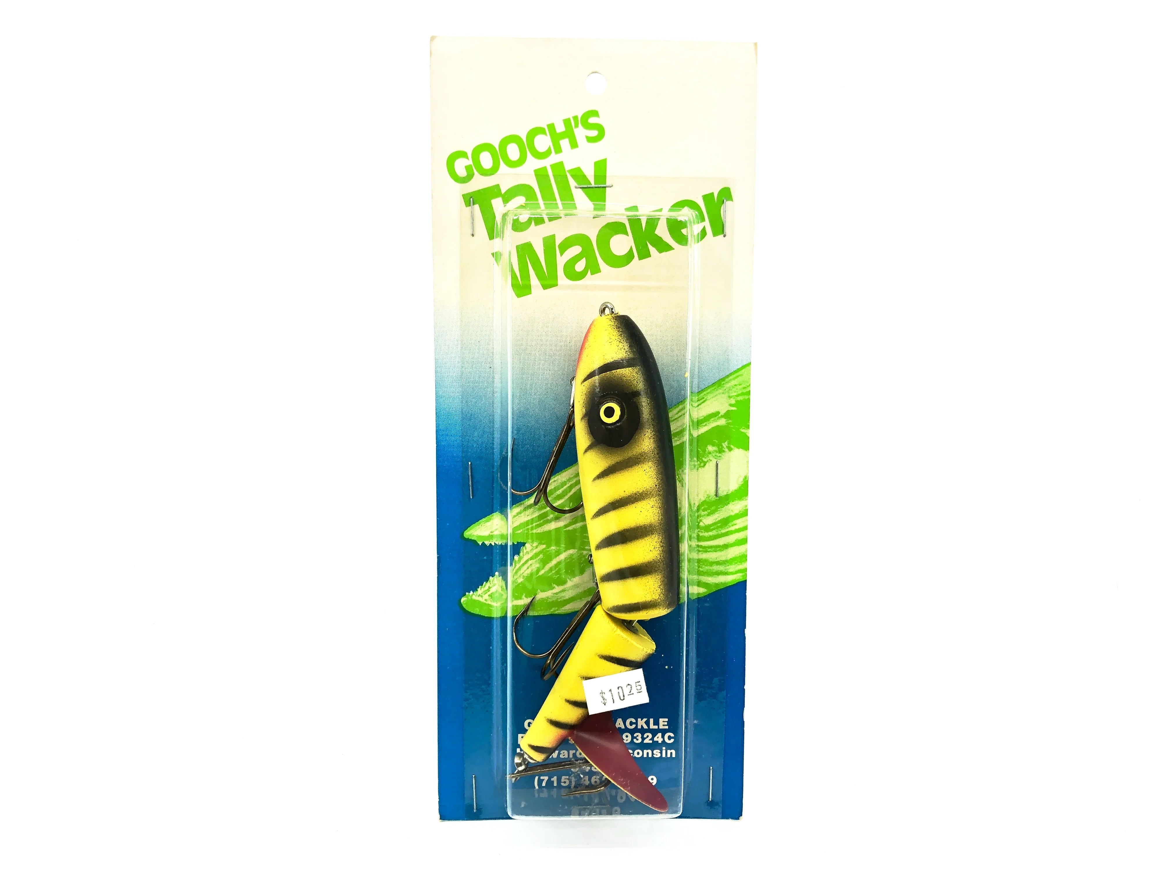 Gooch's Tally Wacker, Yellow Tiger Color on Card – My Bait Shop, LLC
