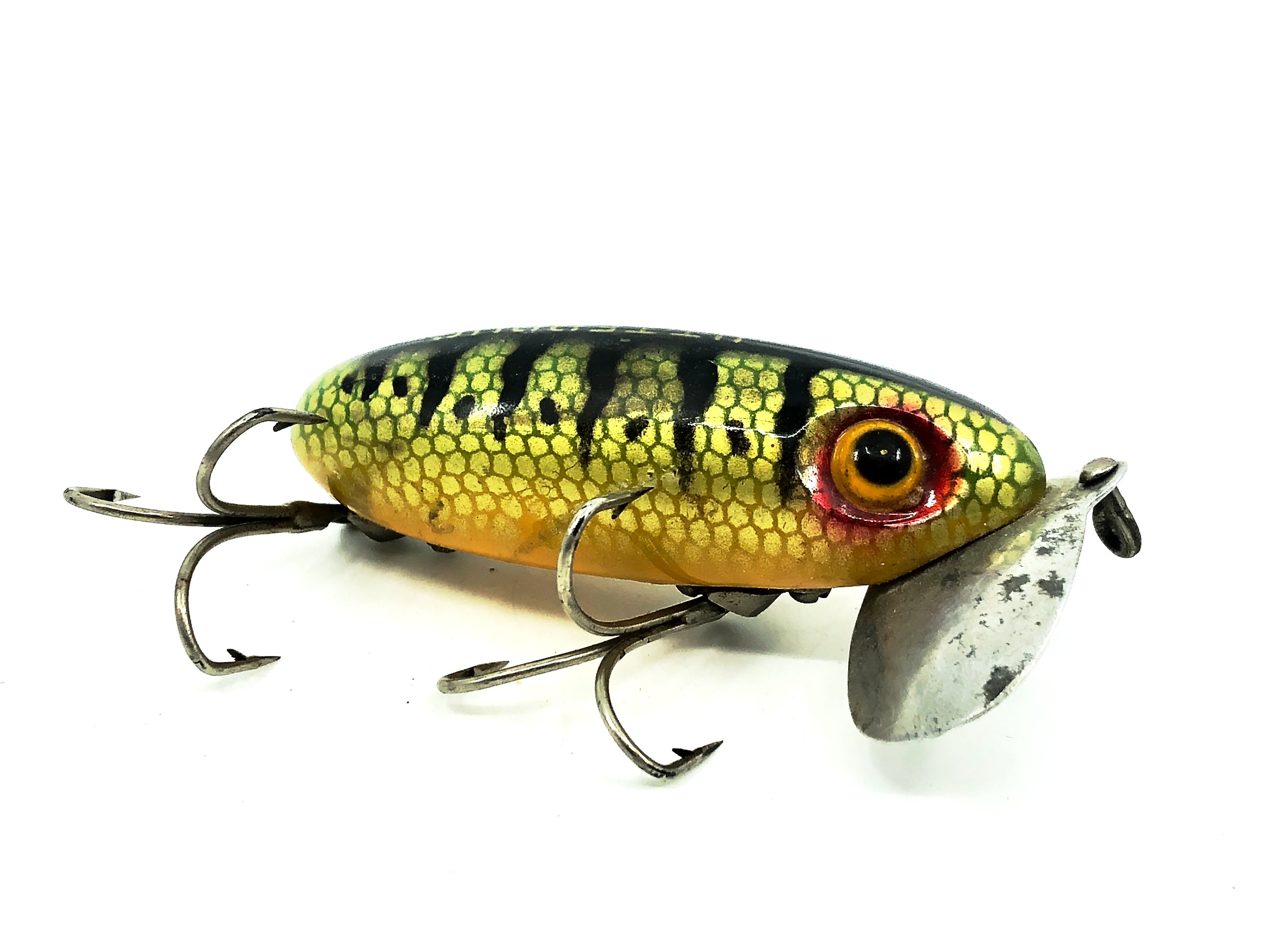 Arbogast Jitterbug 5/8oz, Perch Color, Vintage Bugged-Eyed Model – My ...