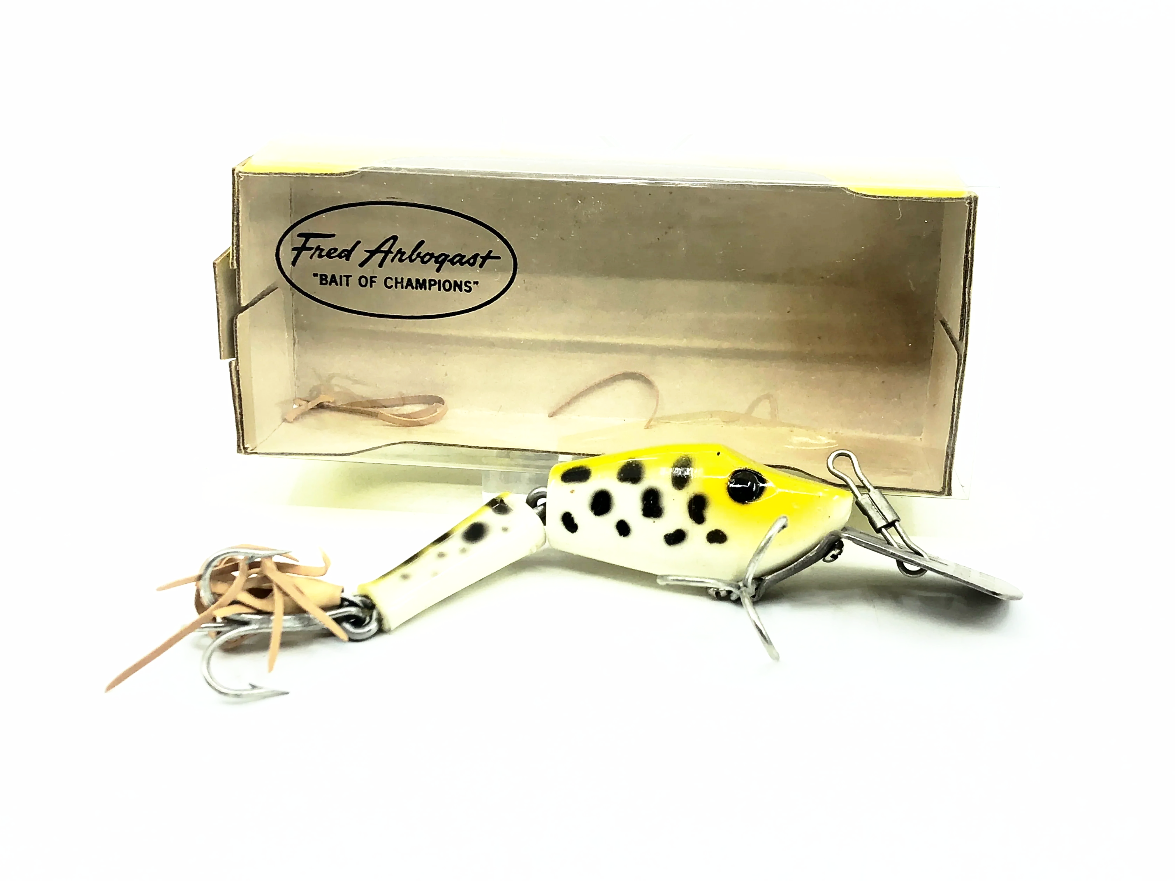 Arbogast Hula Diver, Frog/White Belly Color with Box – My Bait Shop, LLC