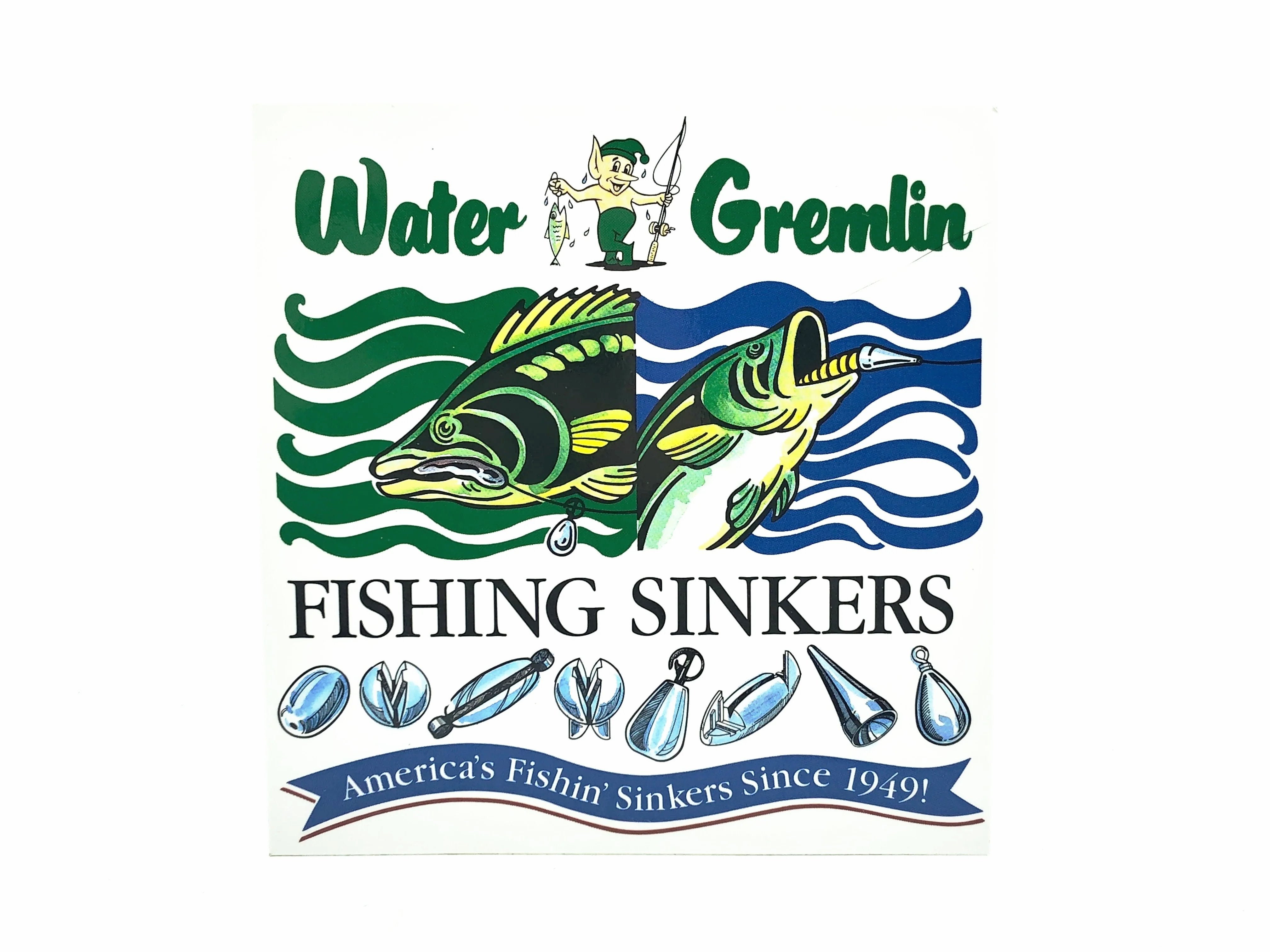 Water Gremlin Fishing Sinkers Decal / Stickers – My Bait Shop, LLC