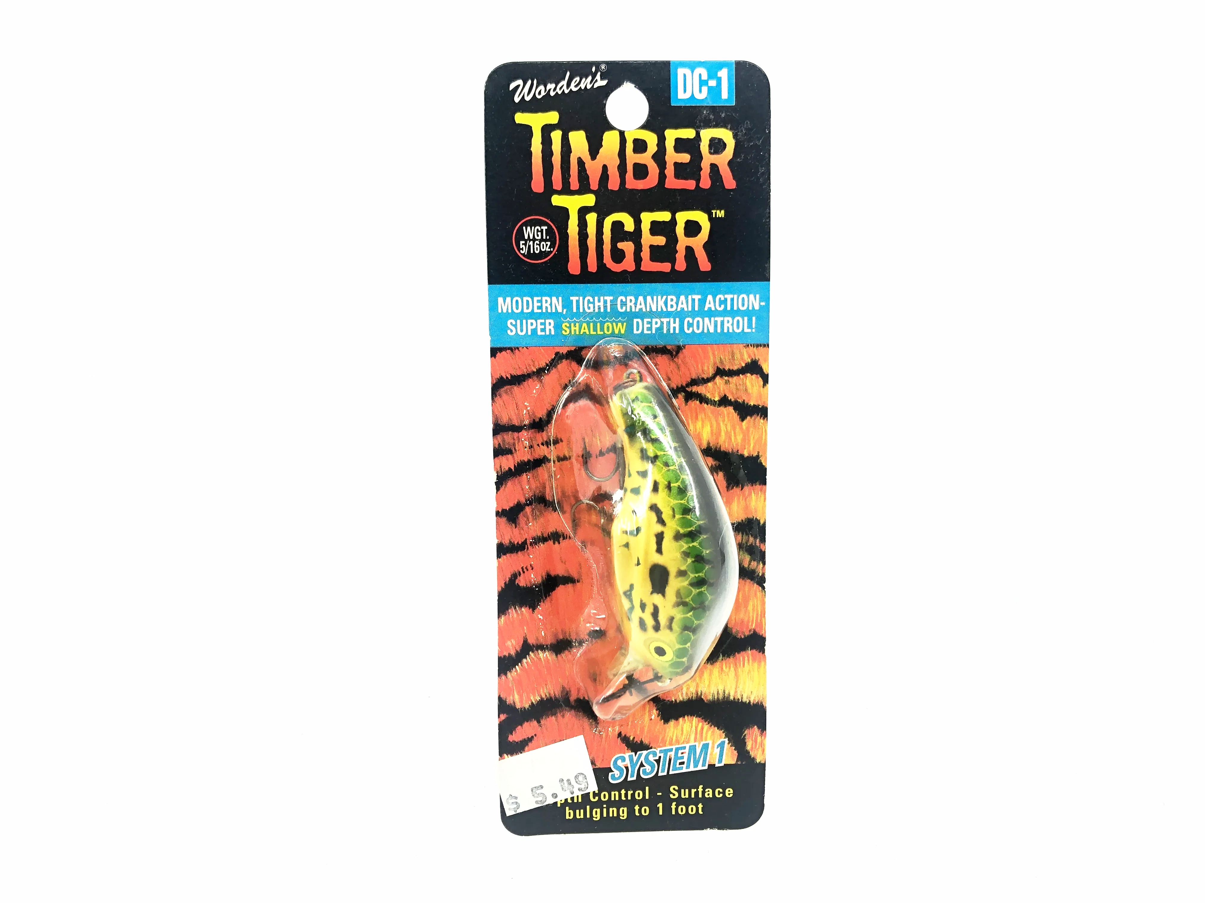 Timber Tiger Cub DC-1, #225 Worden's Green Sunfish Color on Card – My ...