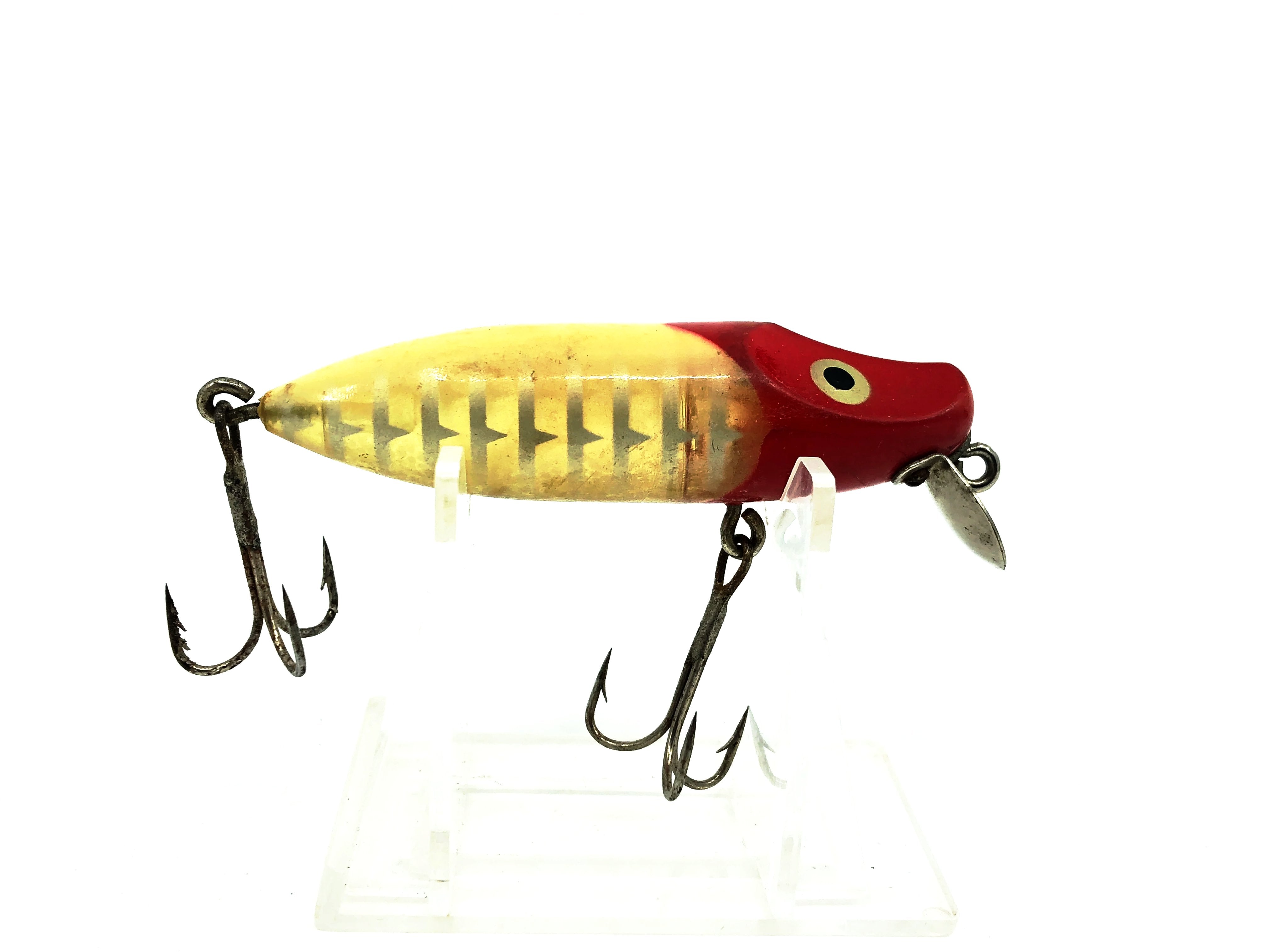 Paw Paw Master Wiggler No.3700, #04 White/Red Head/Silver Ribs Color ...