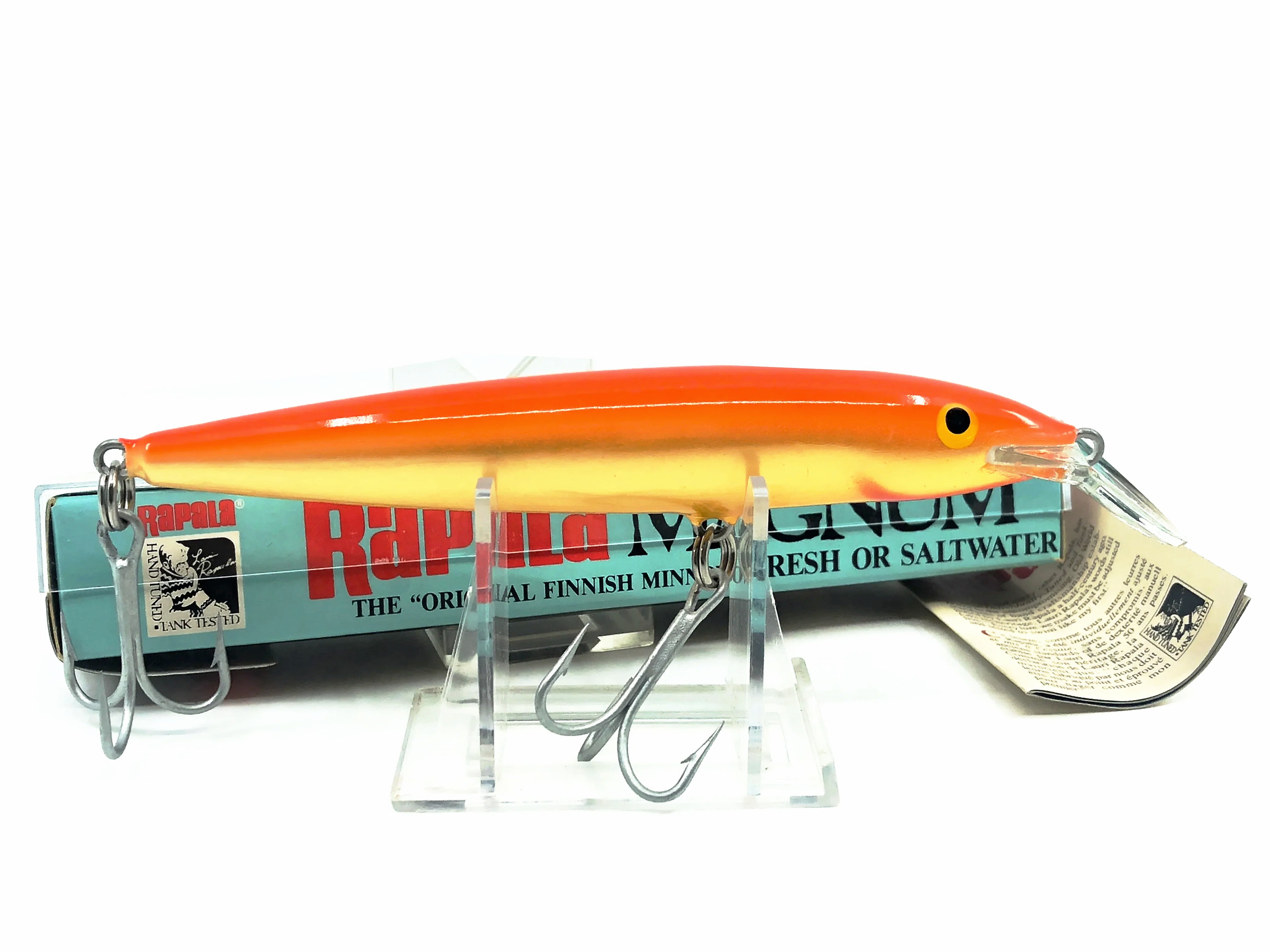 Rapala Floating Magnum FMAG-14, GFR Gold Fluorescent Red Color with Bo ...