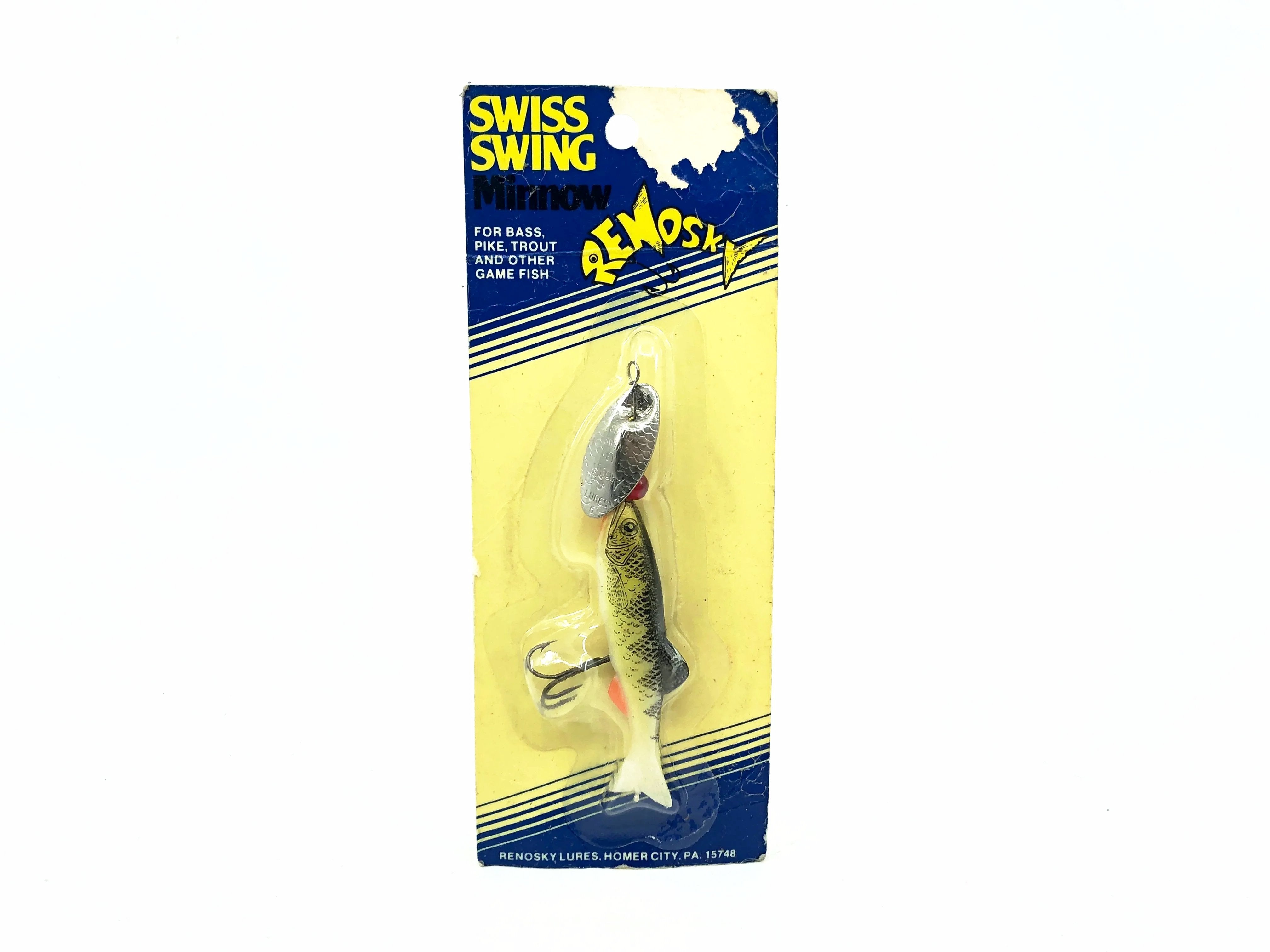 Renosky Swiss Swiss Minnow Perch on Card – My Bait Shop, LLC