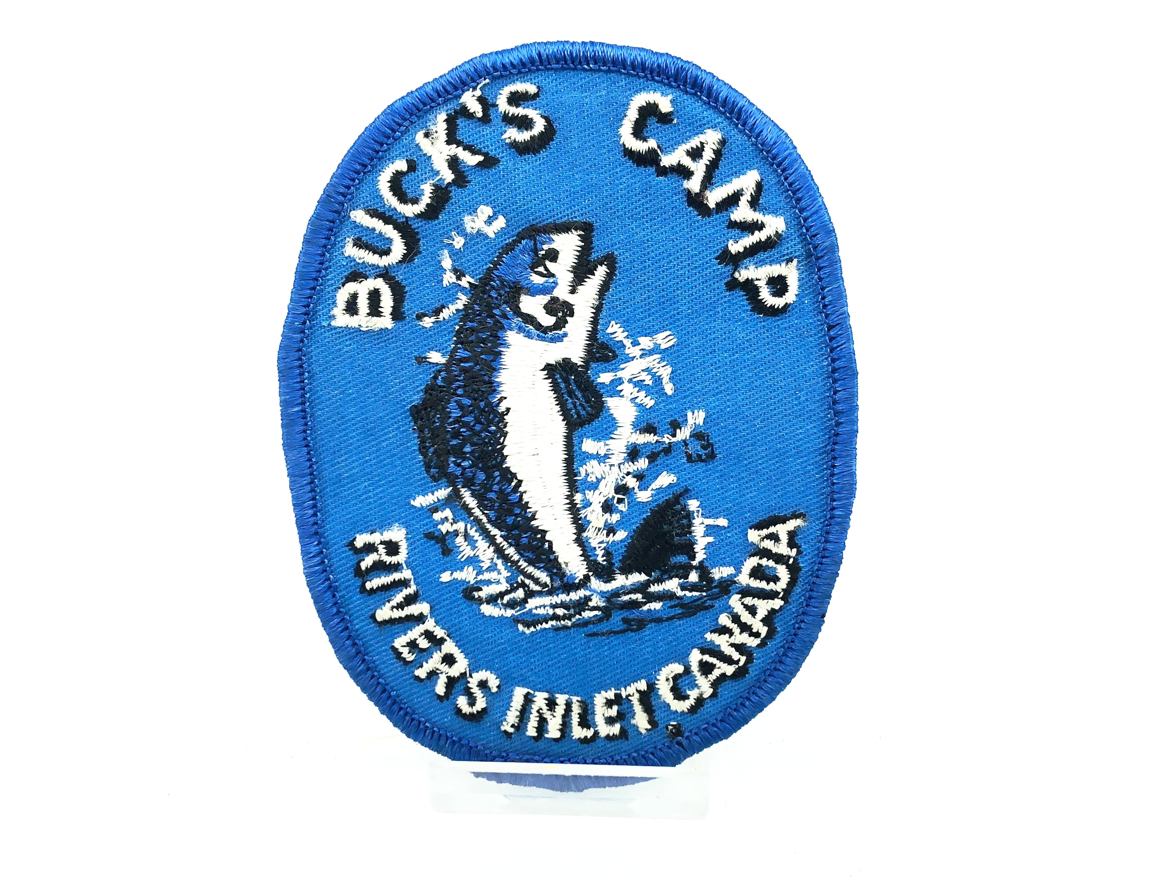 Buck's Camp Rivers Inlet Canada Vintage Fishing Patch – My Bait Shop, LLC
