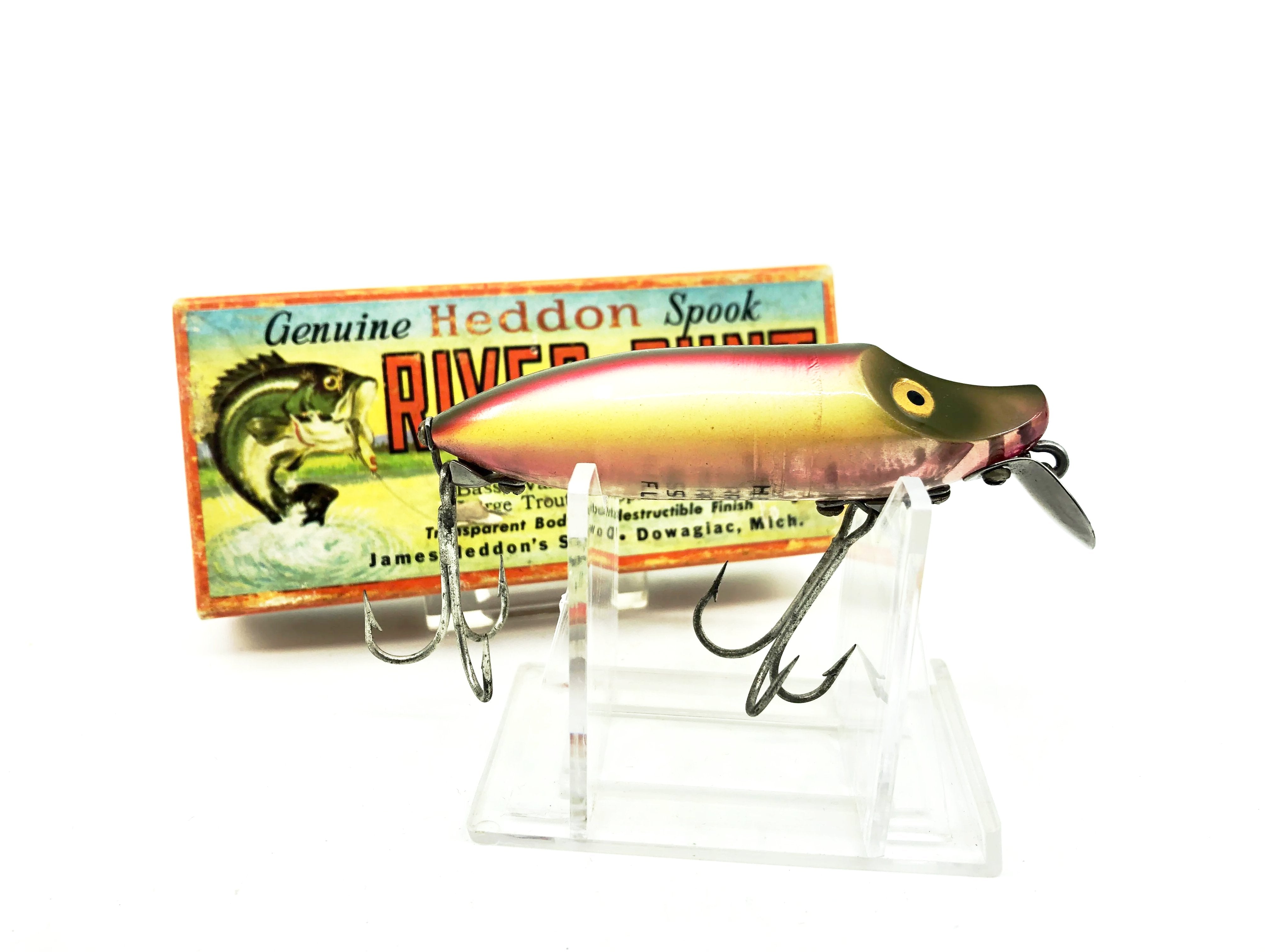Heddon River Runt Spook Floater 9400-RB Rainbow Color with Box – My ...
