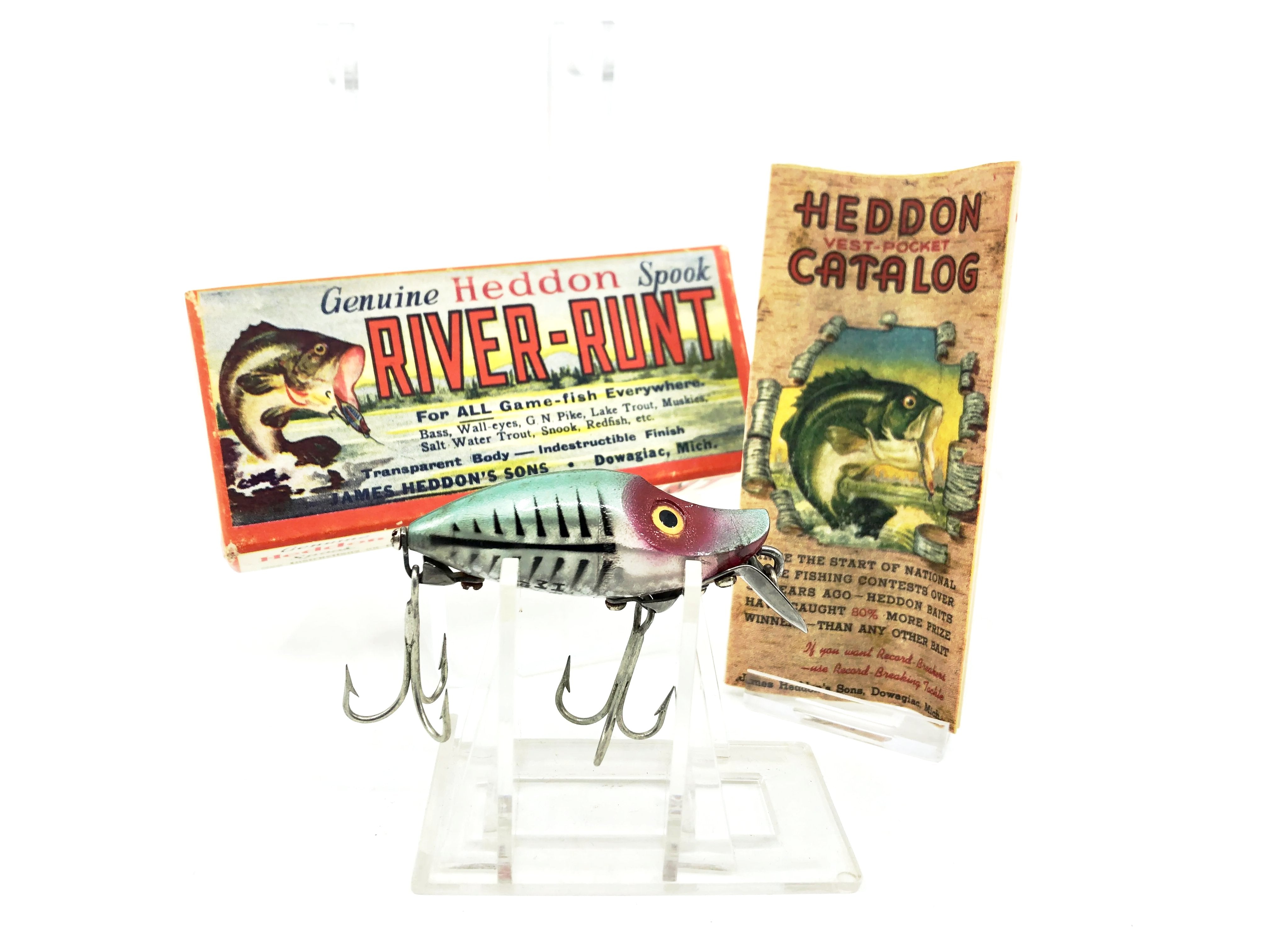 Heddon River Runt Midget 9010-XRG Green Shore Color with Box/Catalog ...