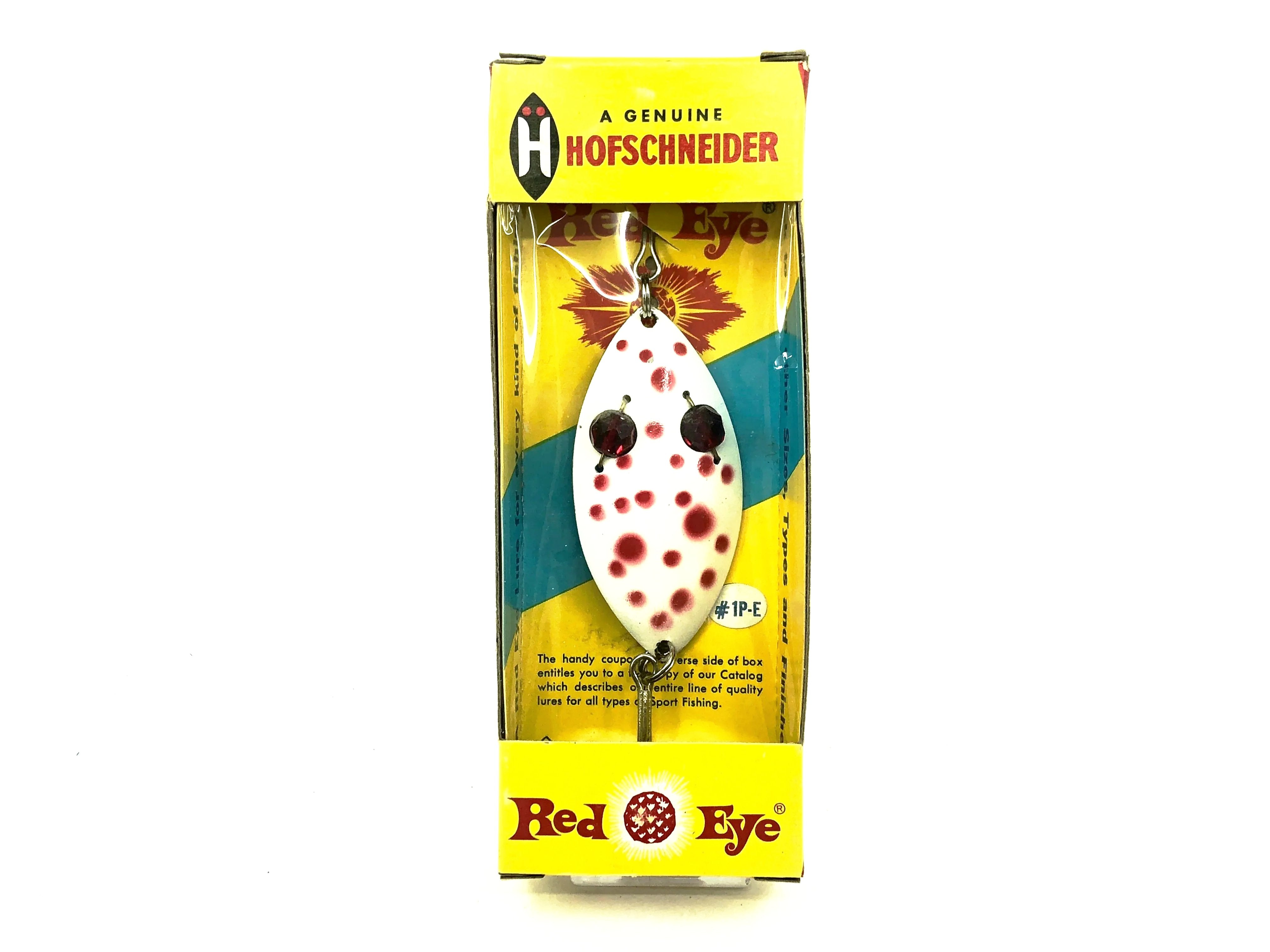 Hofschneider Red Eye Wiggler 1P-E, White/Red Dots Color – My Bait Shop, LLC