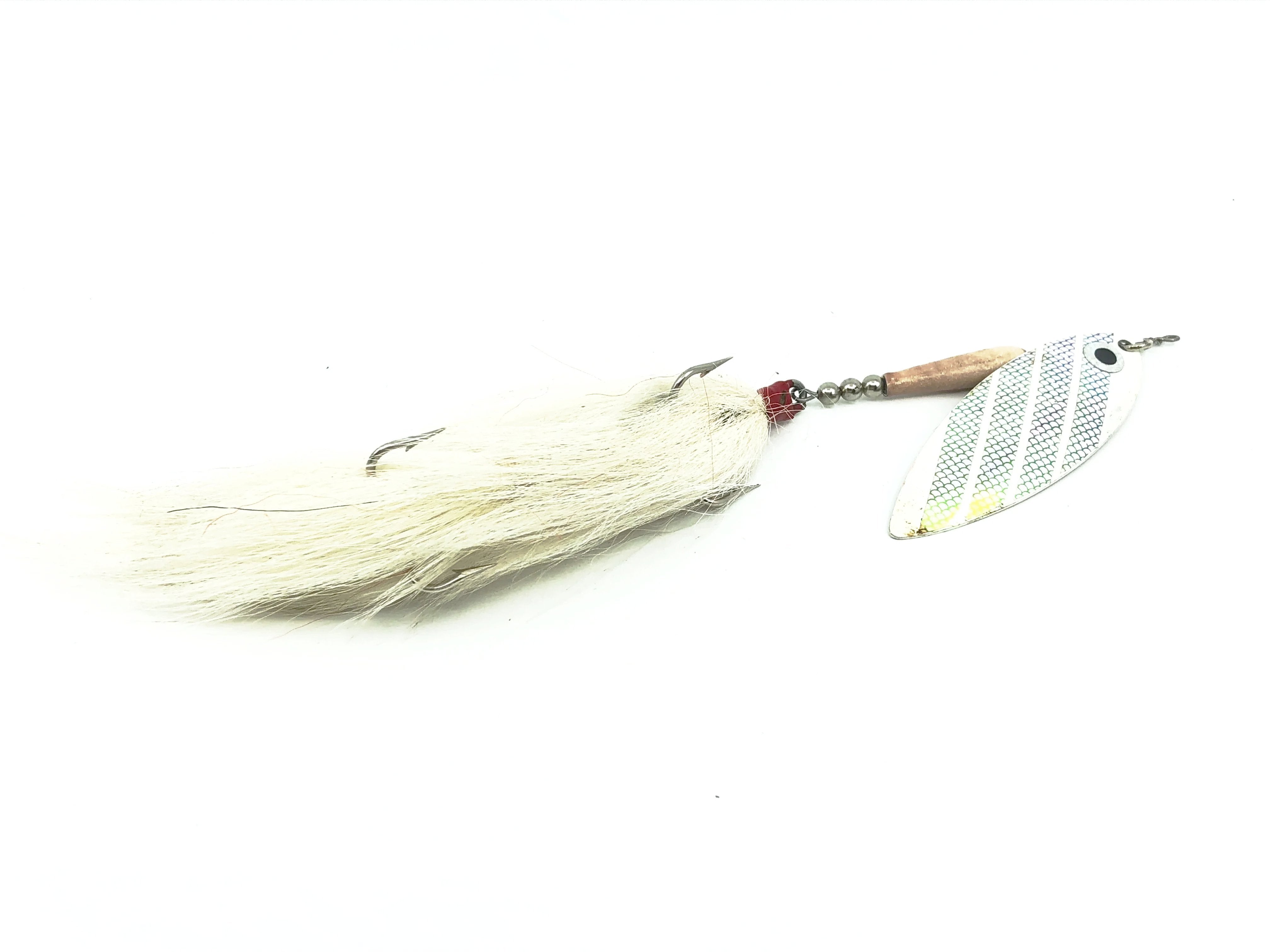 Spinda Spinners Tandem Musky Bucktail Spinner, White/Silver Color – My ...