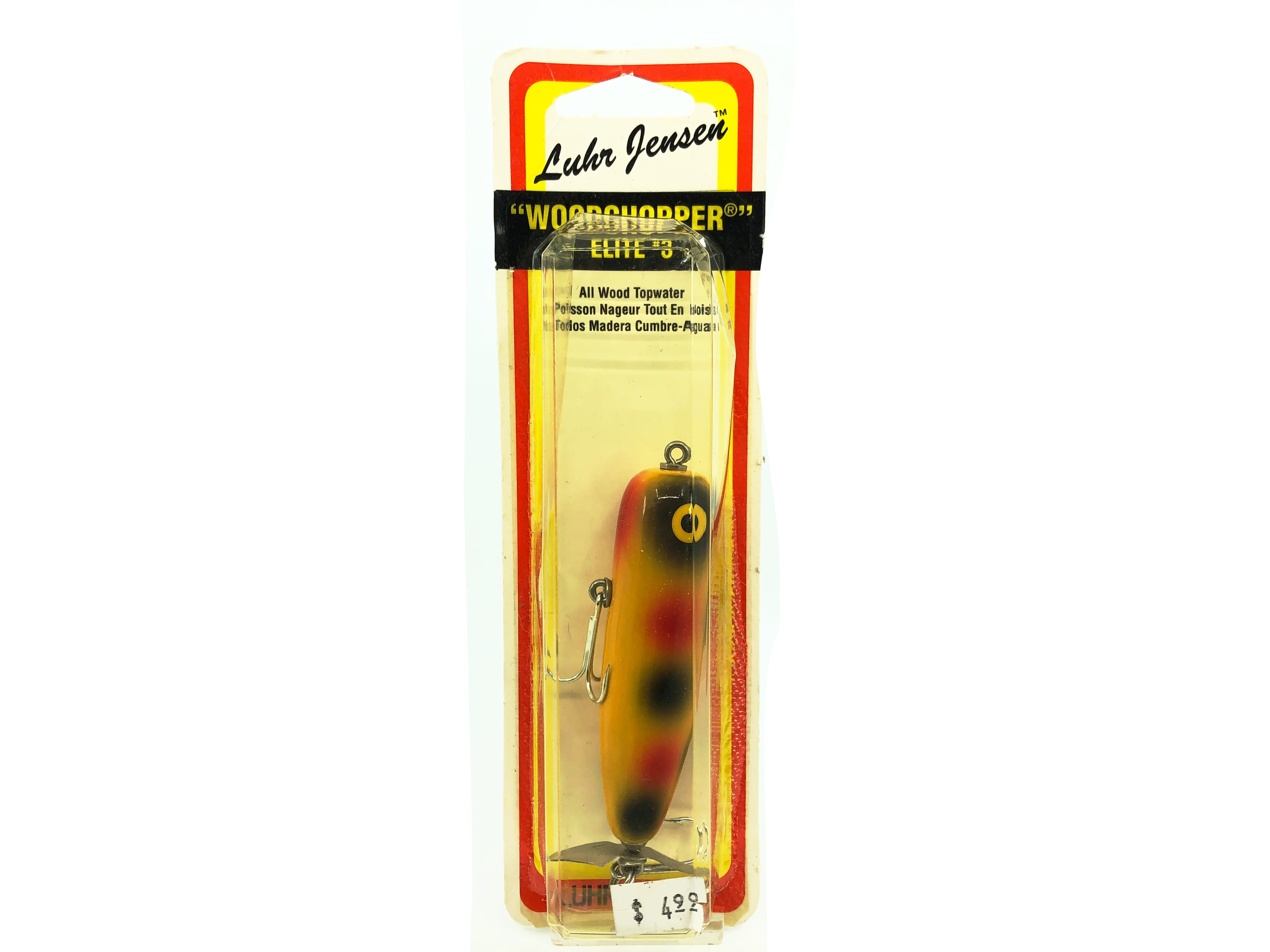 Luhr-Jensen WoodChopper Elite #3, Yellow/Black & Red Dots Color on Car ...