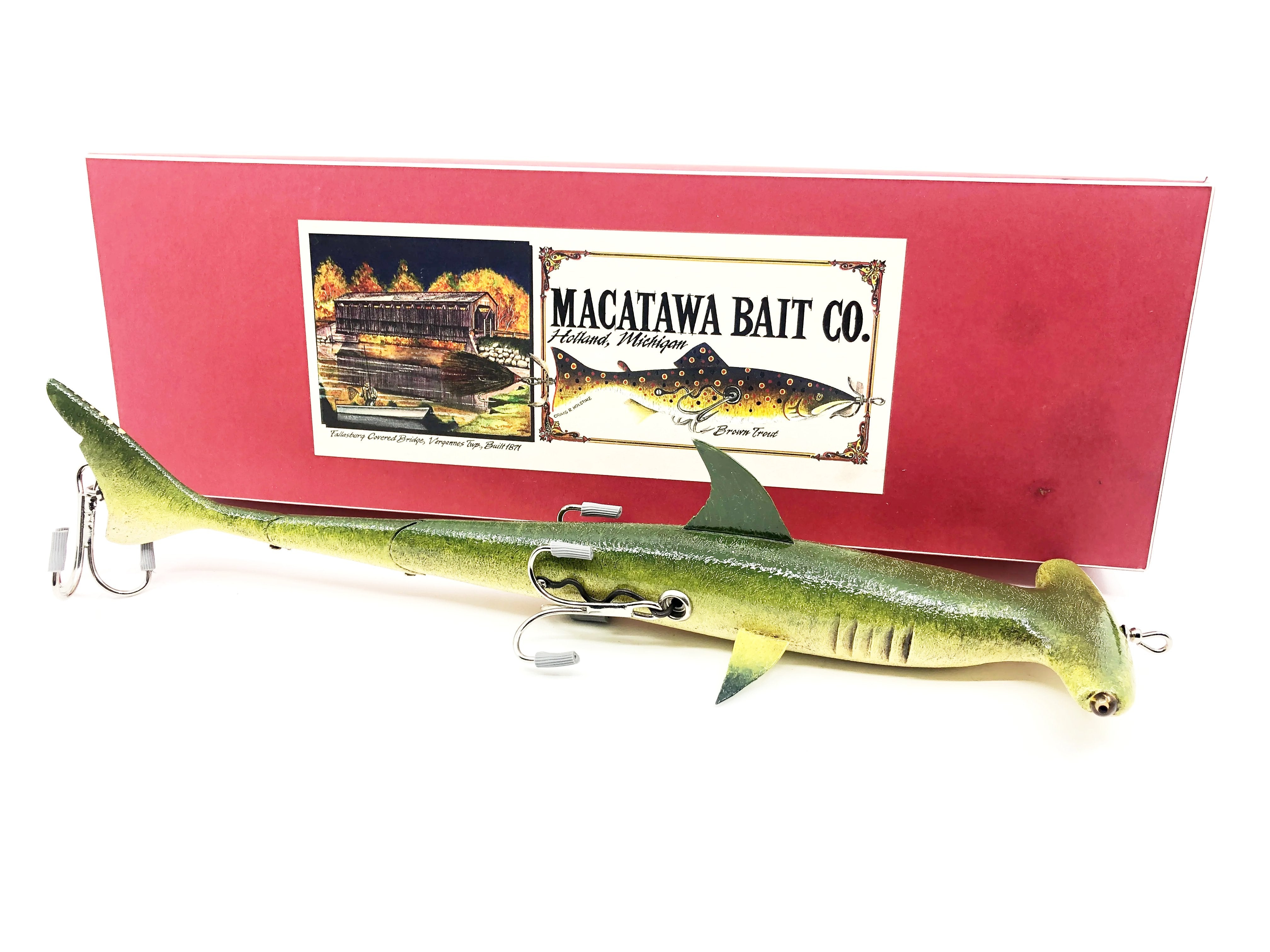 Macatawa Bait Co. Jointed Hammer Head Shark-Customed Ordered w/Box-Awe ...