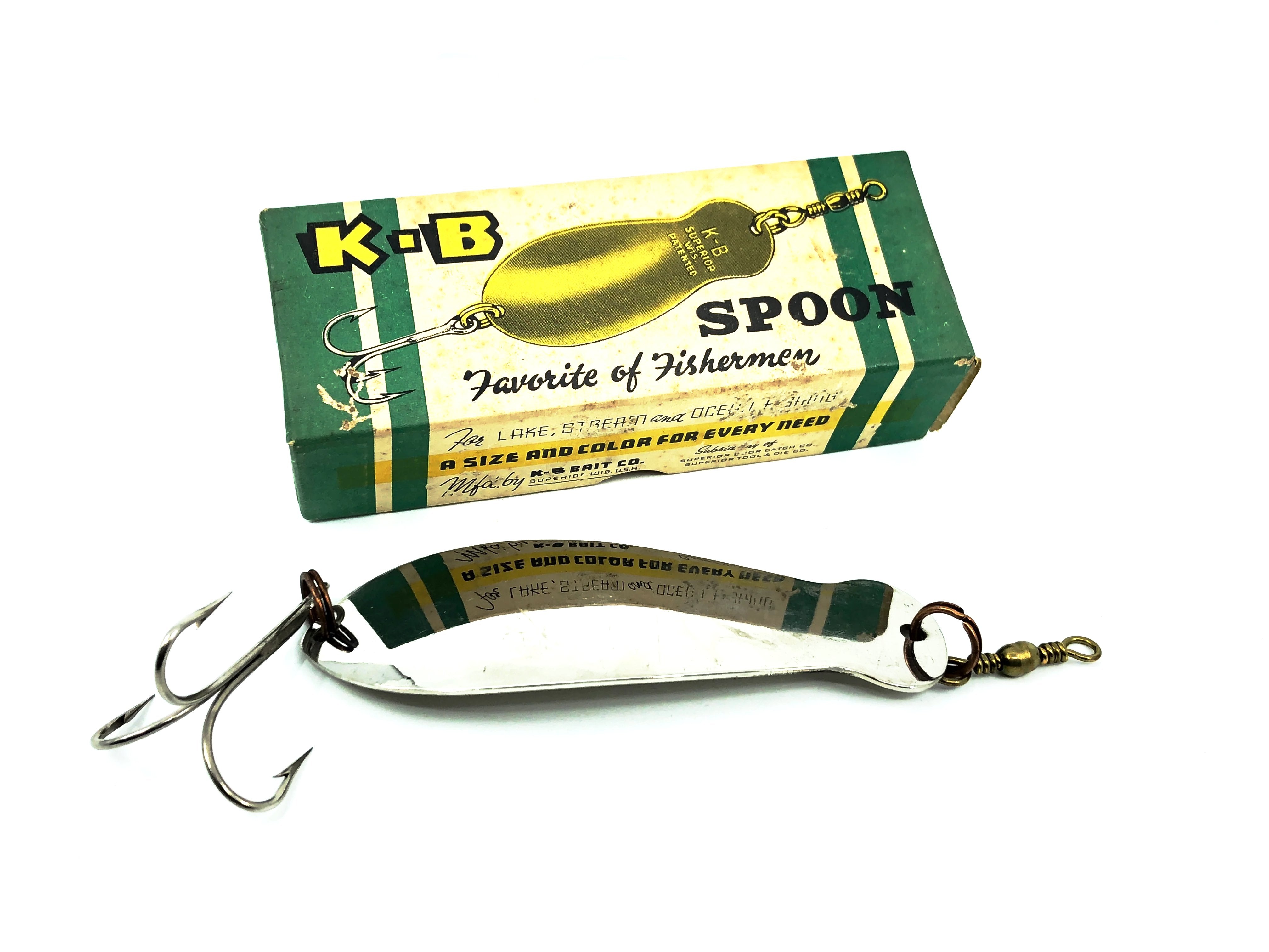 Vintage K-B Spoon with Box, Chrome Color-Superior, Wisconsin – My Bait ...