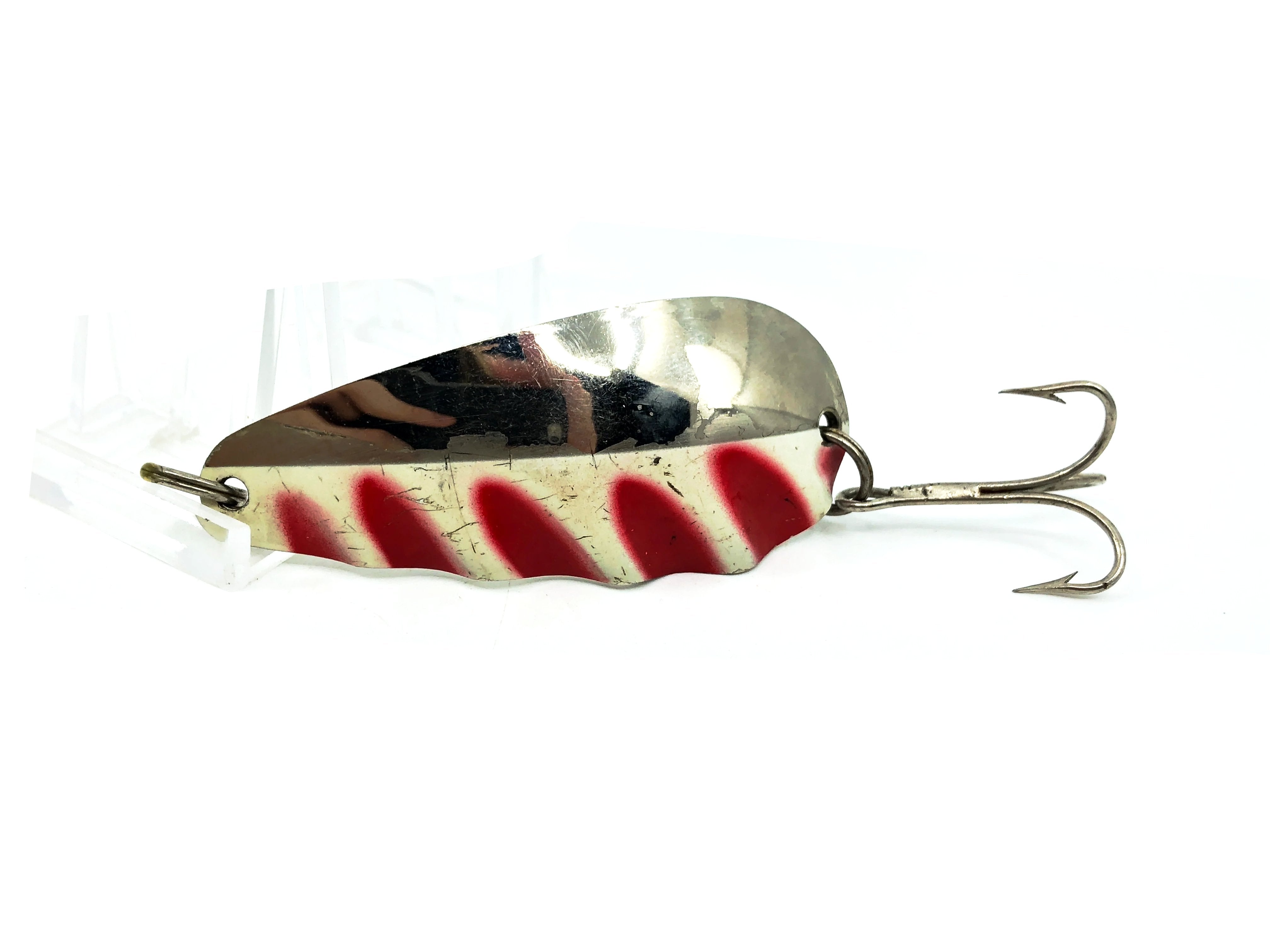 AL&W Half Wave Spoon, Red/White Color – My Bait Shop, LLC