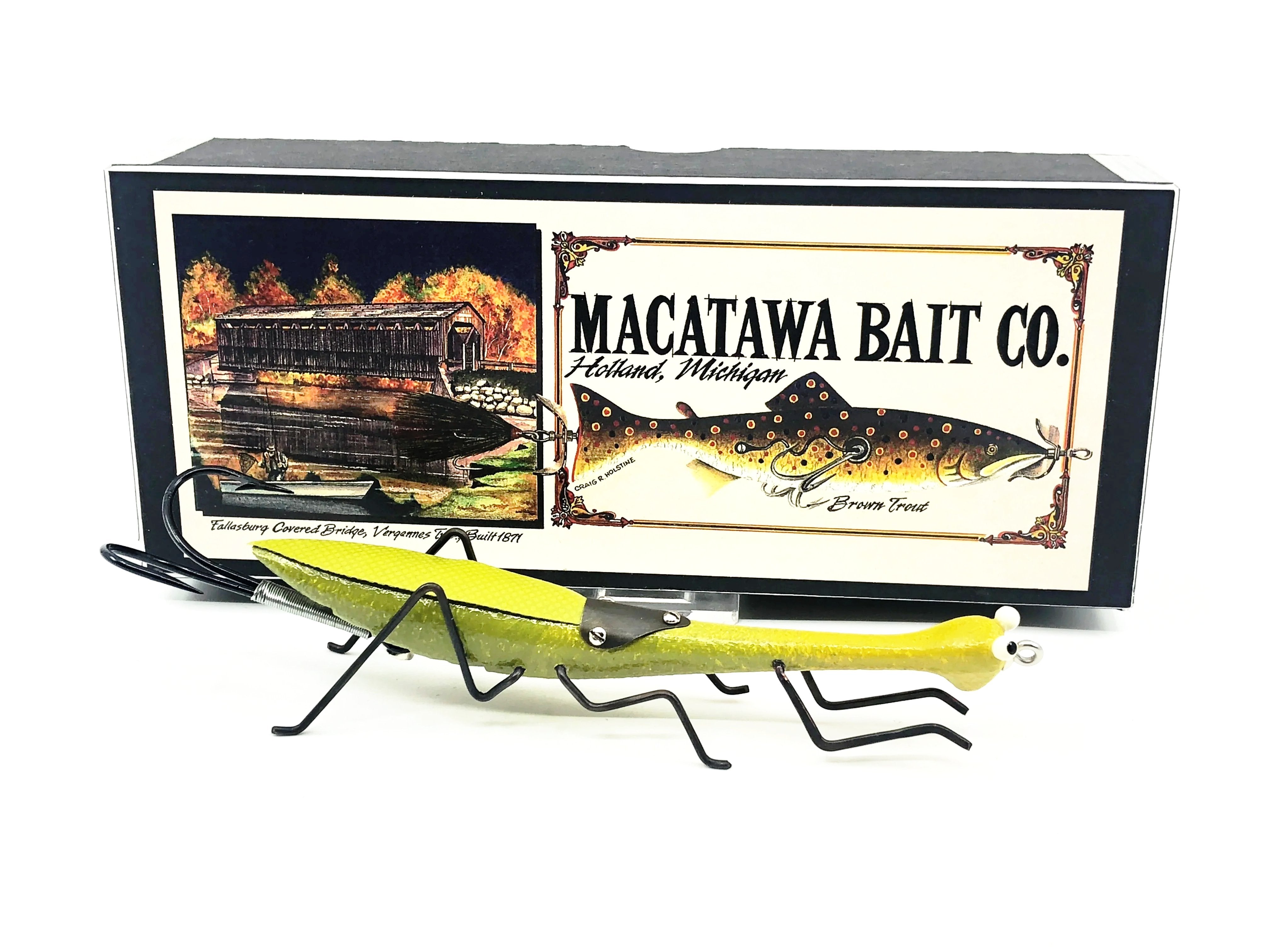 Macatawa Bait Co. MacMantis Lure w/Box- Signed – My Bait Shop, LLC