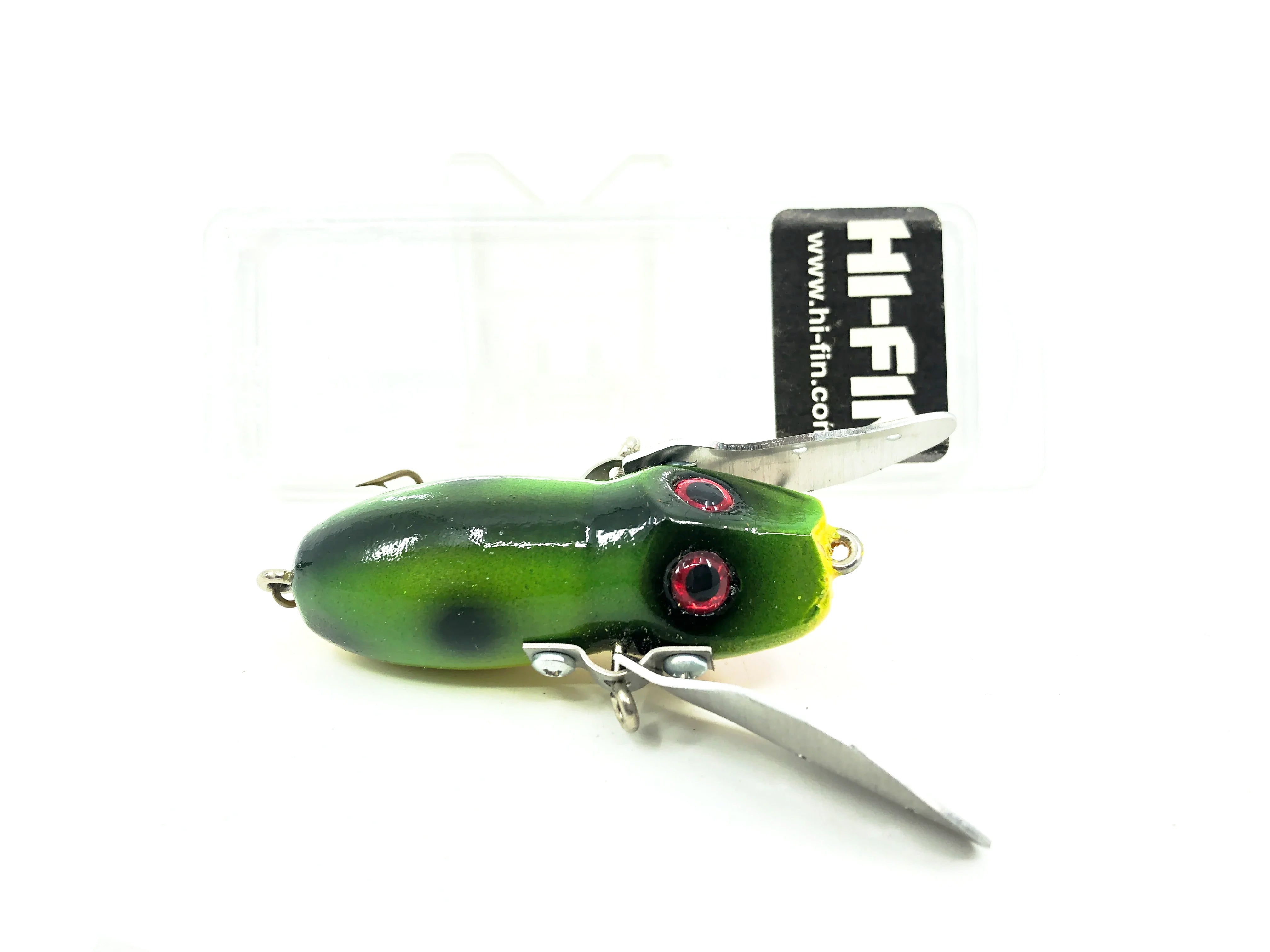 Hi-Fin Bass Creeper Lure, Green/Black Dots/Yellow Belly Color in Box ...