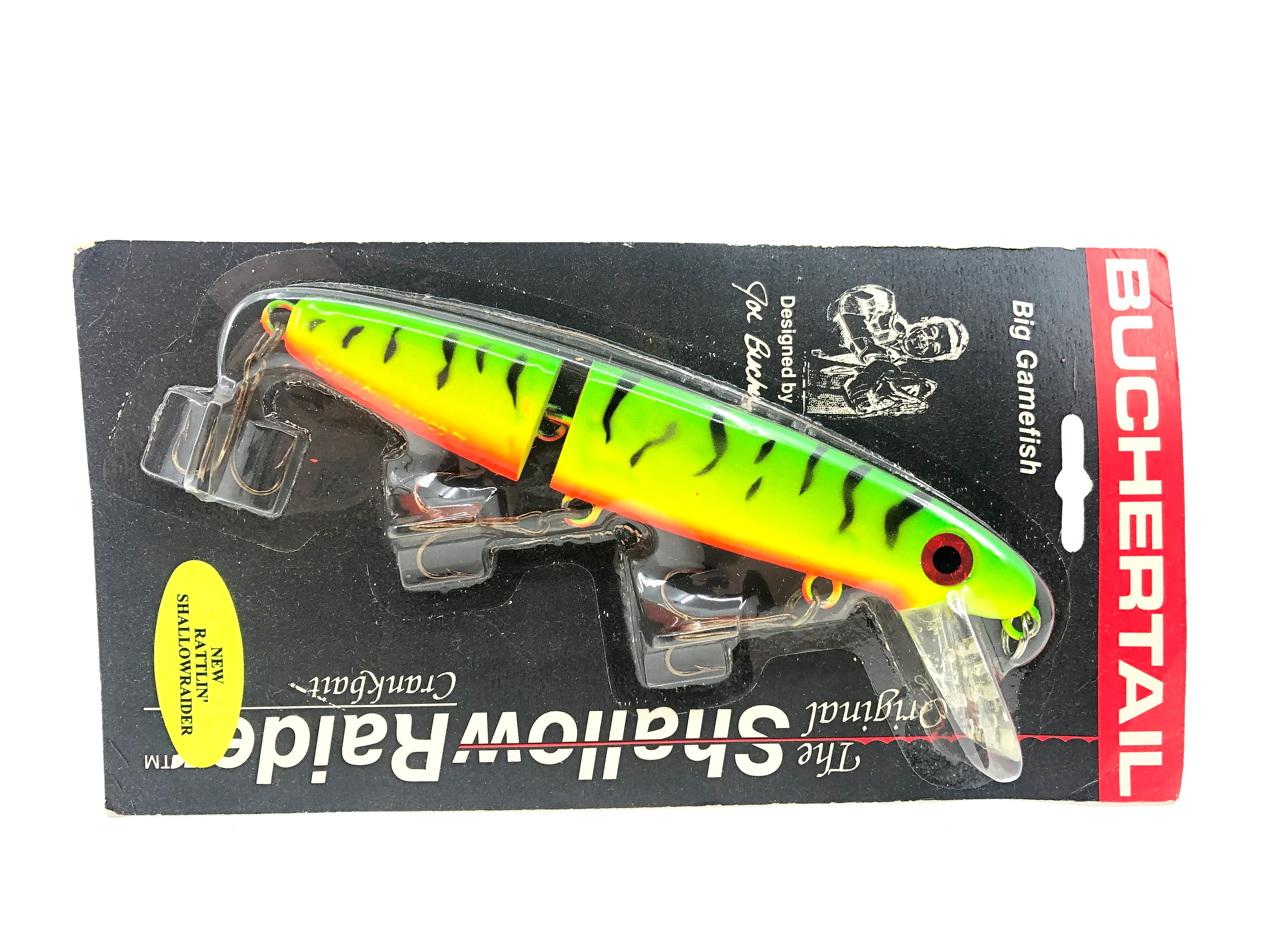 Joe Bucher Tackle Co. Buchertail Jointed Shallow Raider 6 3/4", Fire T ...