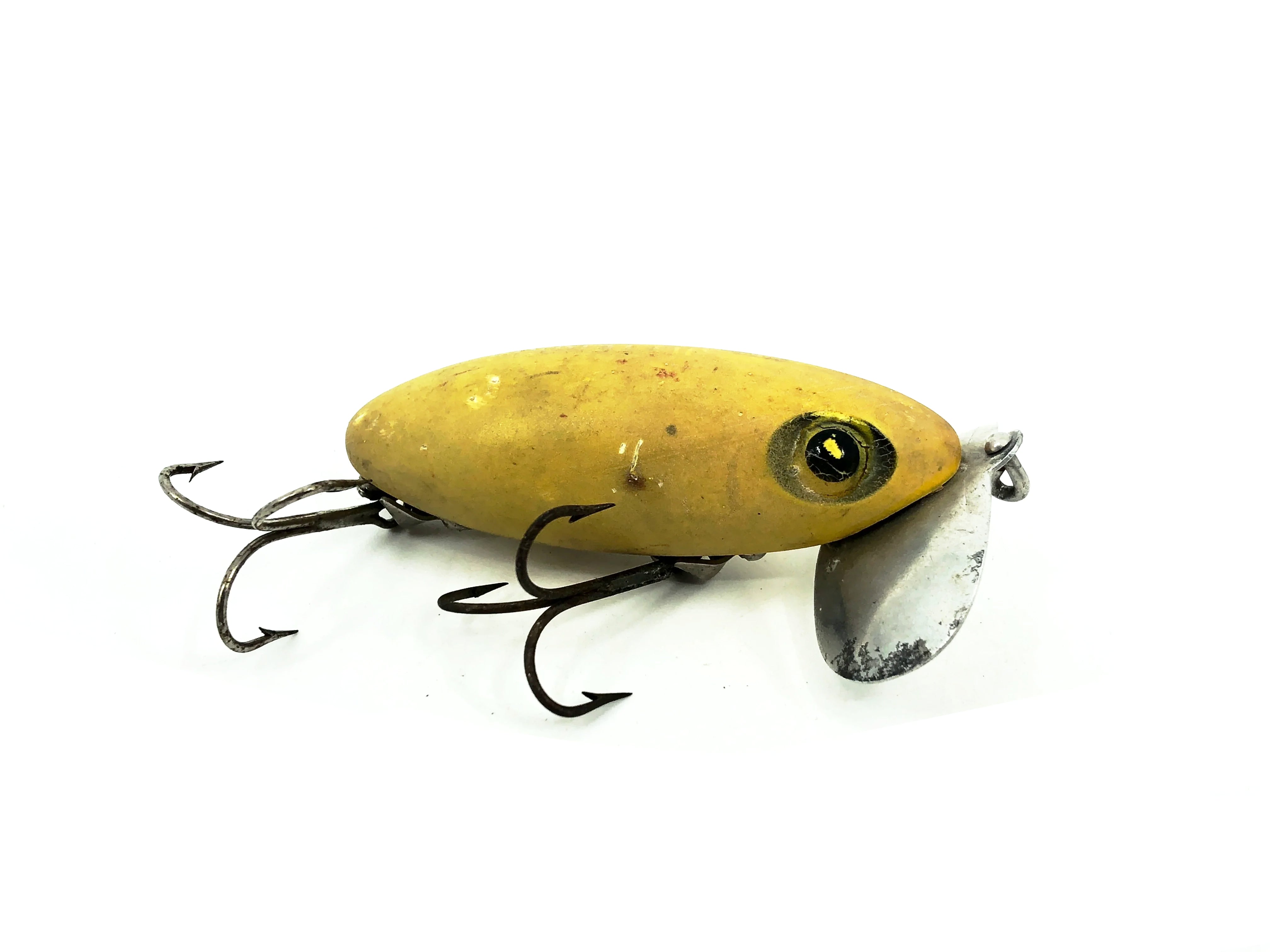 Arbogast Jitterbug 5/8oz, Saturn Green/Fire Plug Color Series, Vintage ...