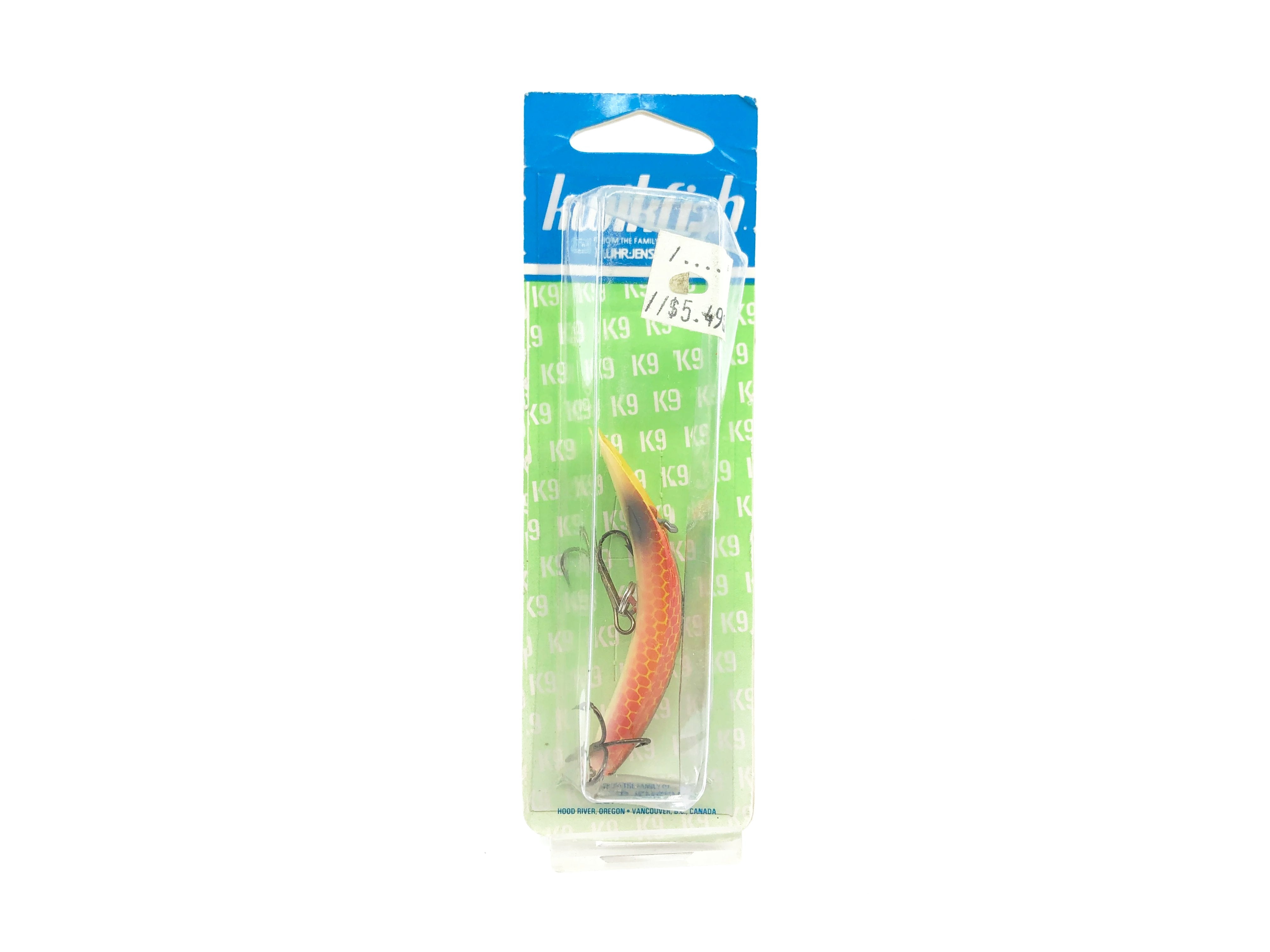 Pre Luhr-Jensen Kwikfish K9 790 YRS Yellow Red Scales Black Stripe & E ...