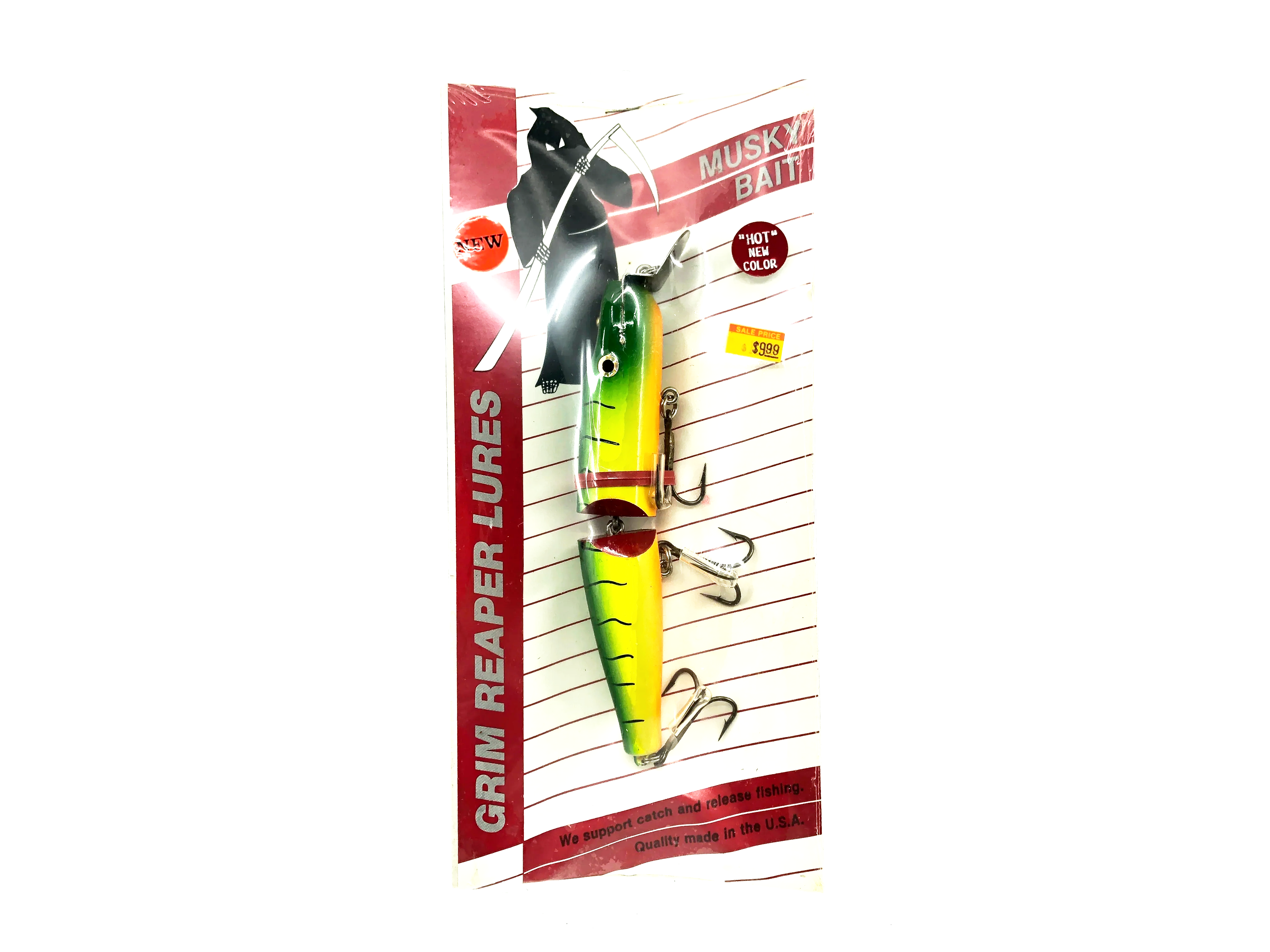 Grim Reaper Musky Giant Pikie Model 2000-J, Firetiger Color on Card ...