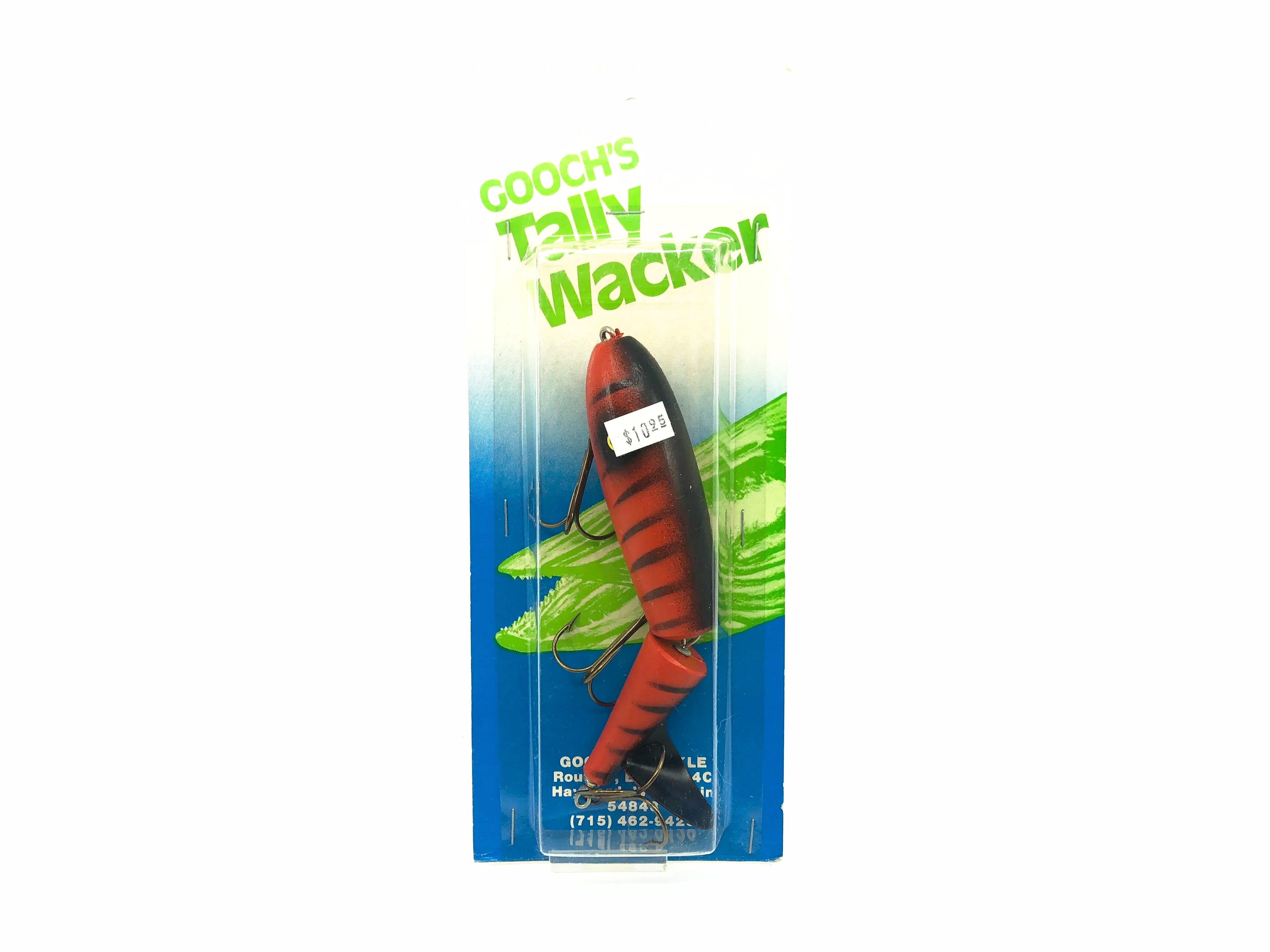 Gooch's Tally Wacker, Orange/Black Back & Ribs Color on Card – My Bait ...
