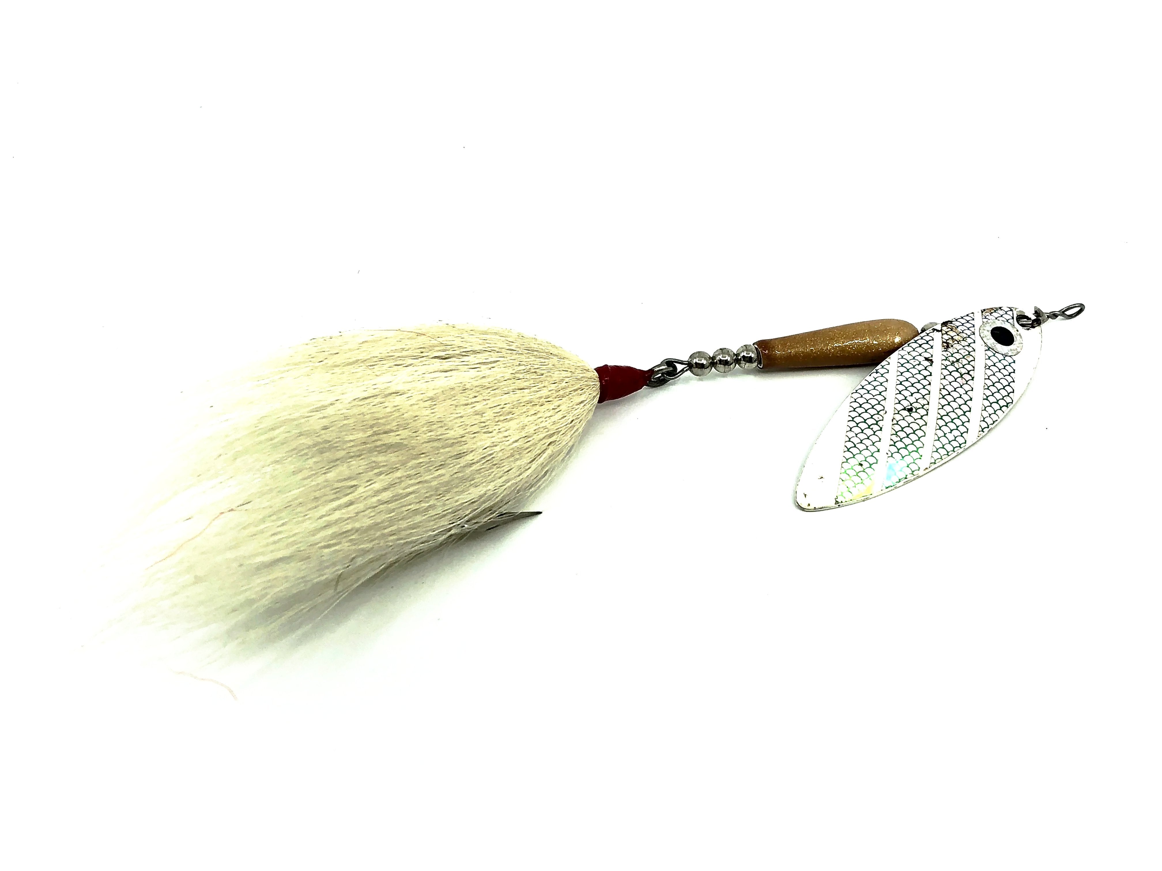 Spinda Spinners Musky Bucktail Spinner, White/Silver Color – My Bait ...