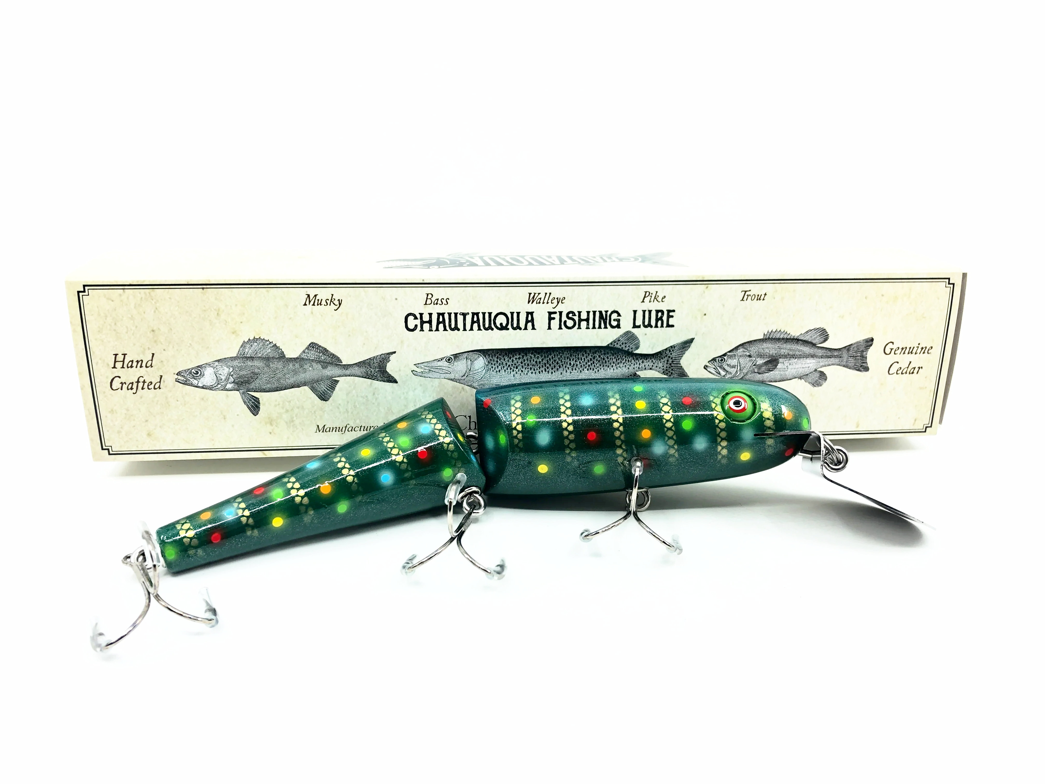 Jointed Chautauqua 8" Minnow, Tannenbaum Color - Limited Holiday Color ...