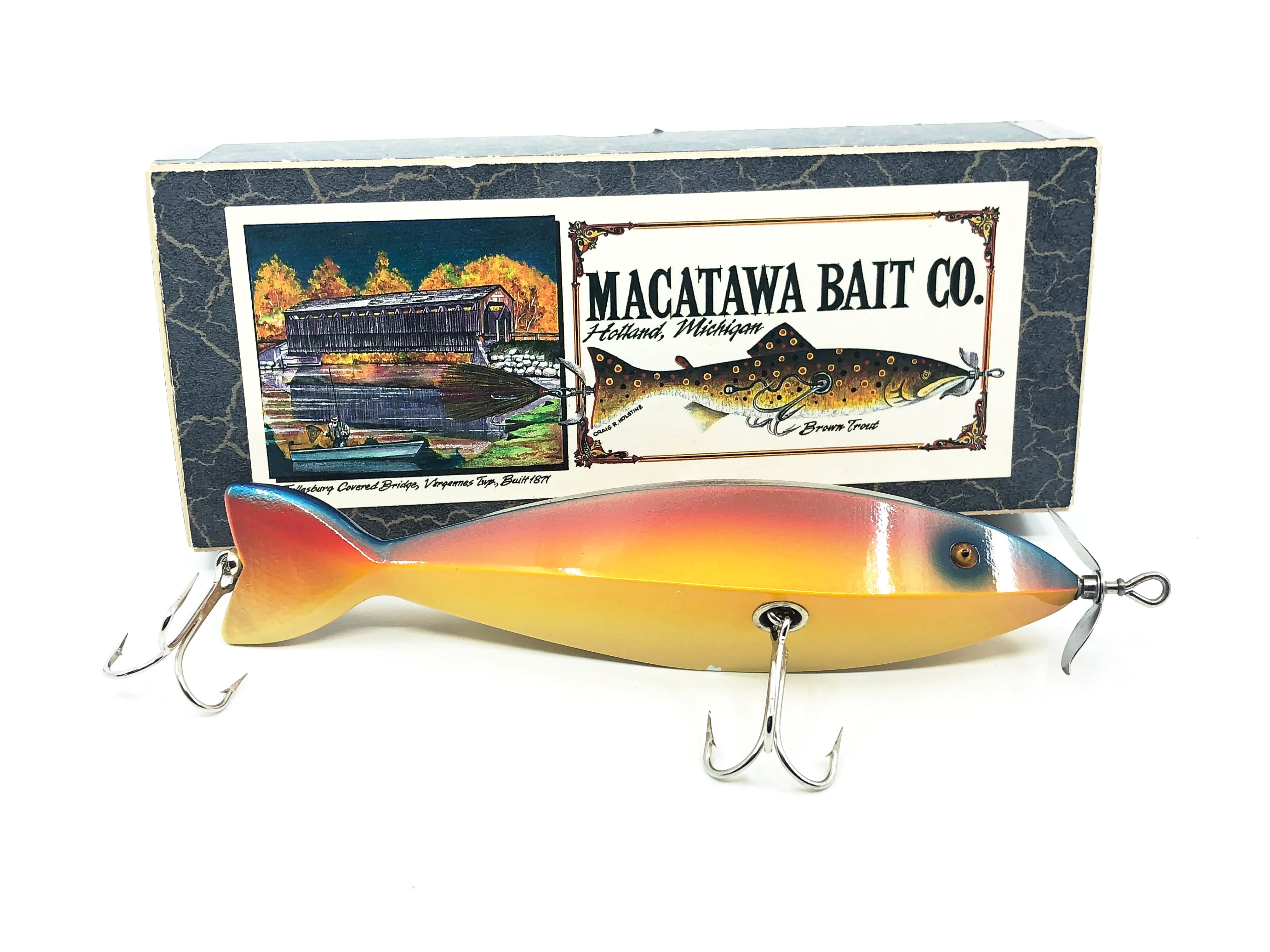 Macatawa Bait Co. 5 Sided Lure/Hex, Rainbow Color Lure w/Box – My Bait ...