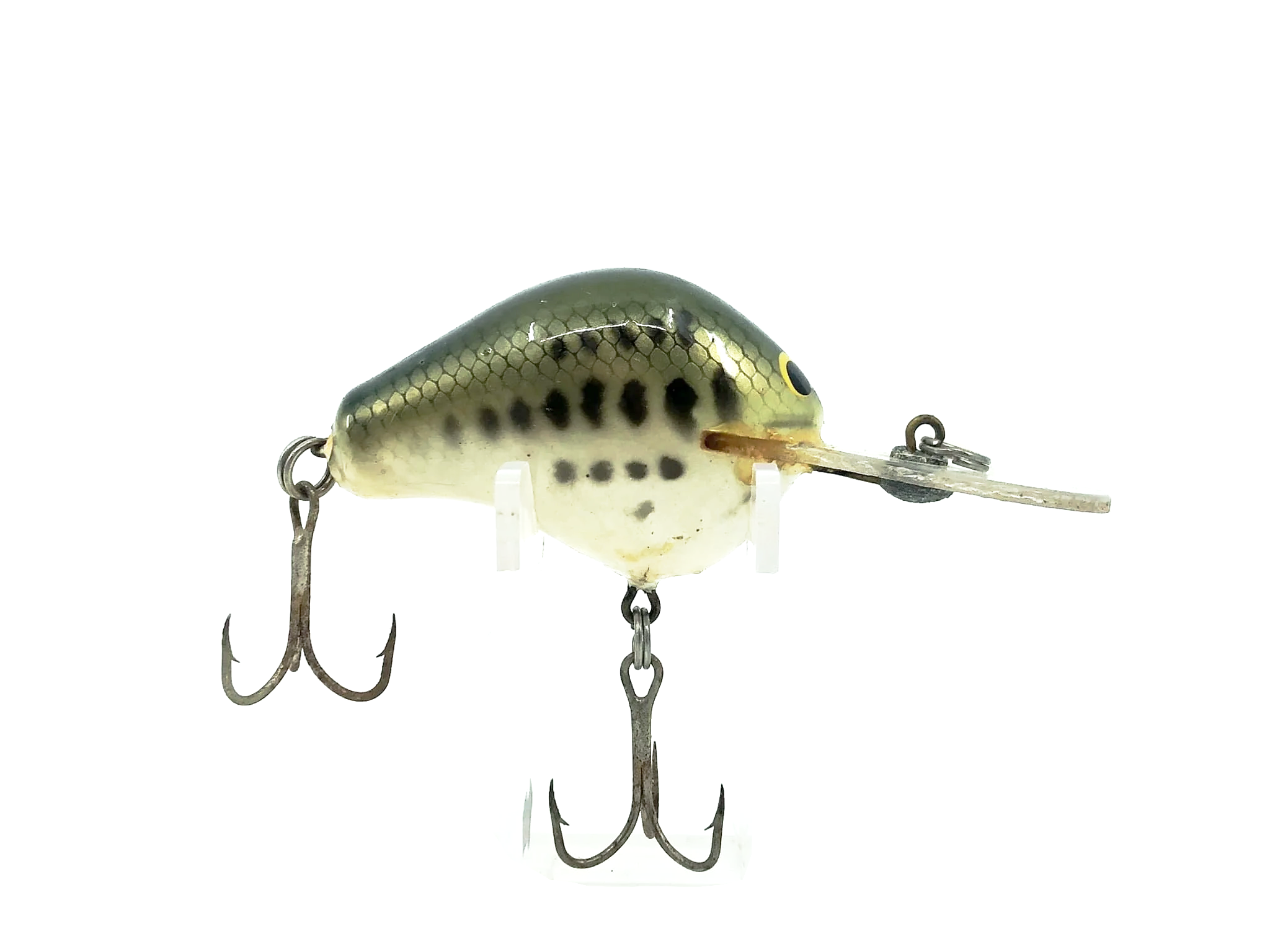 Bagley Diving Balsa B1 DB1-LB4 Little Bass on White Color-All Brass ...