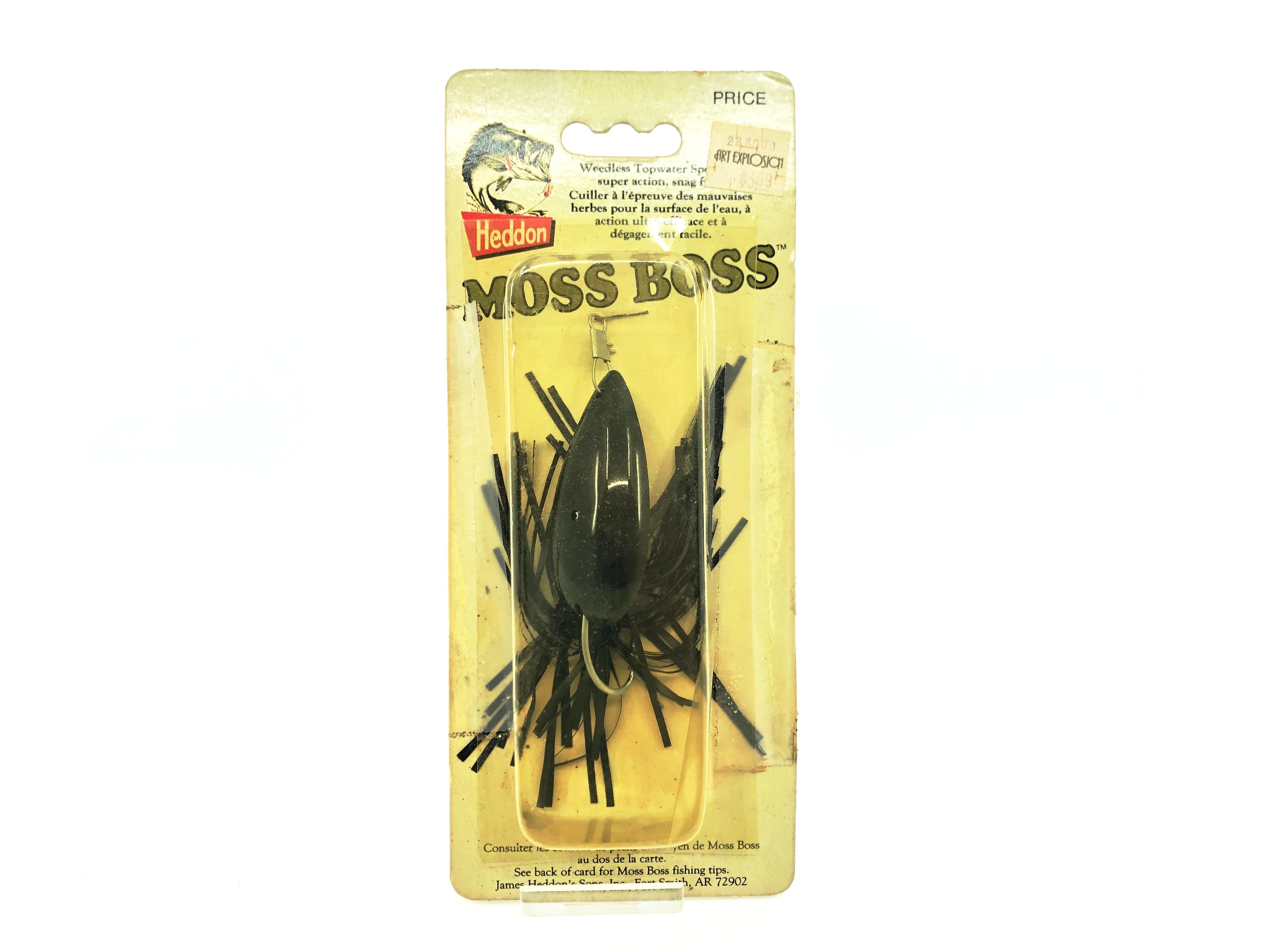 Heddon Moss Boss on Card, Black Color – My Bait Shop, LLC