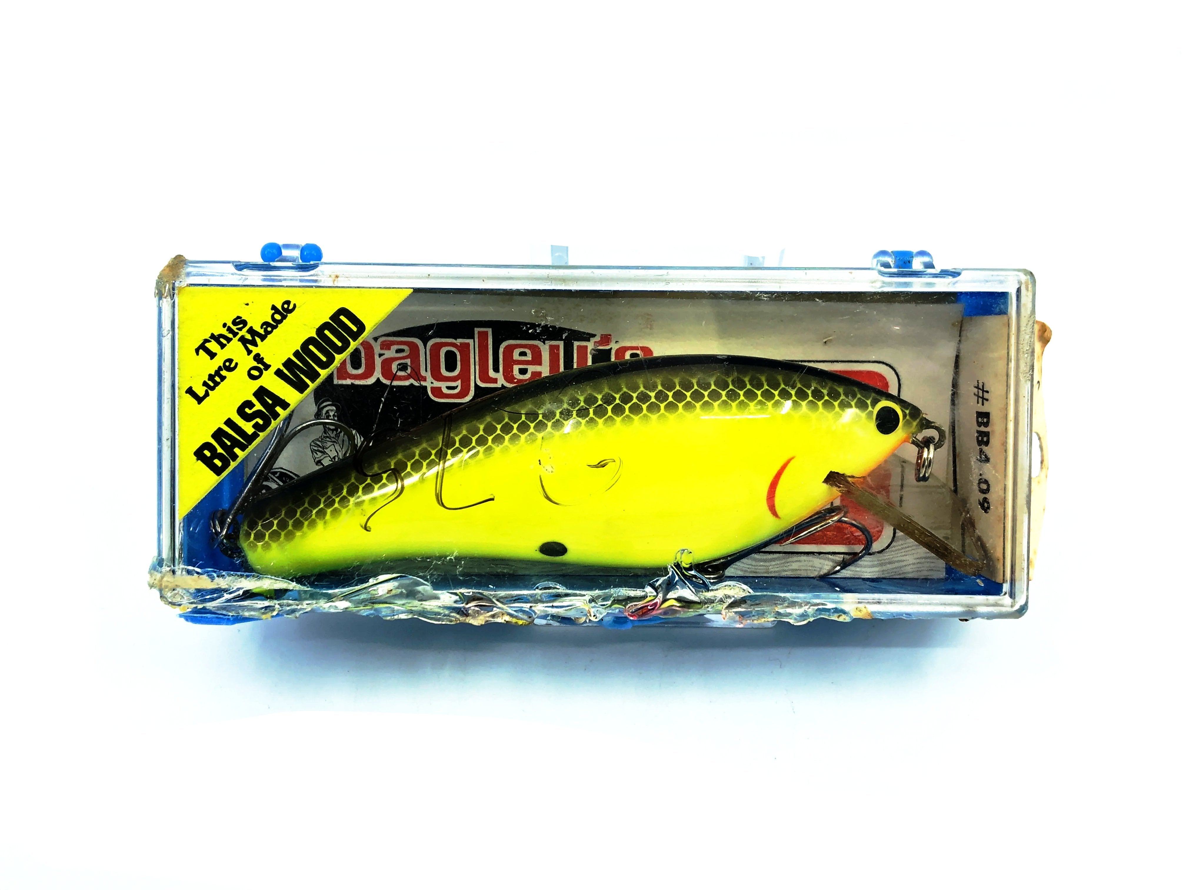 Bagley Balsa B BB4-09, Black on Chartreuse Color with Box – My Bait ...
