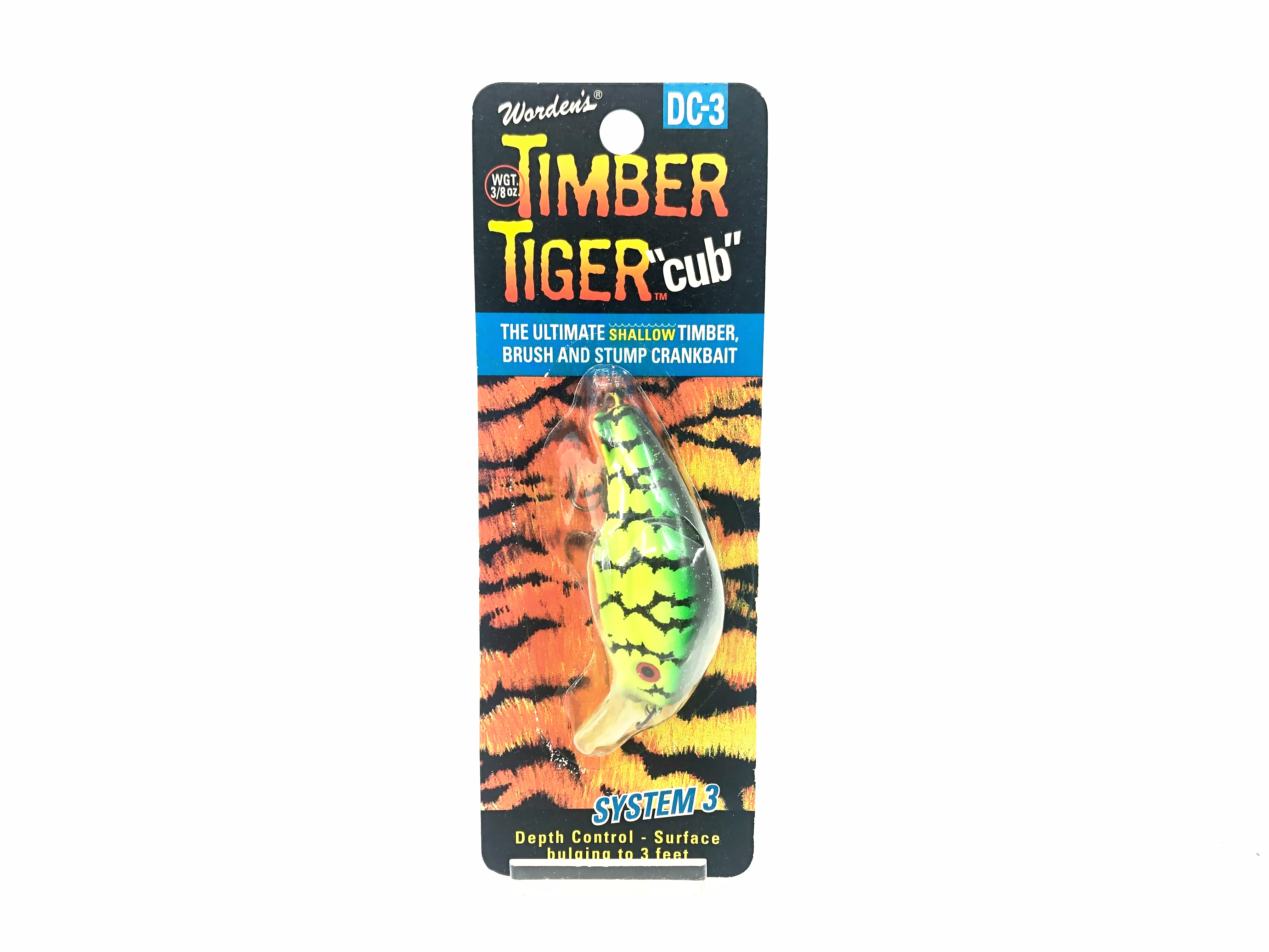 Timber Tiger Cub DC-3, #214 Worden's Fire Tiger Color on Card – My Bait ...