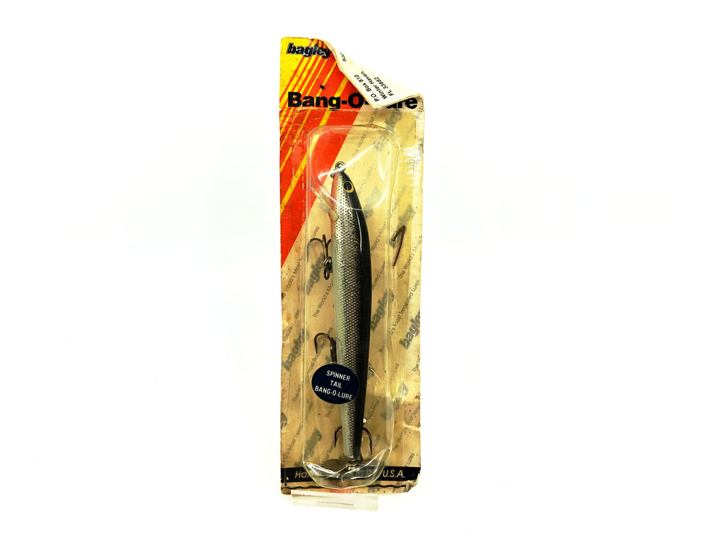 Bagley Bang-O-Lure 5 Diving Spintail SP5-BS, Black on Silver Foil Colo ...