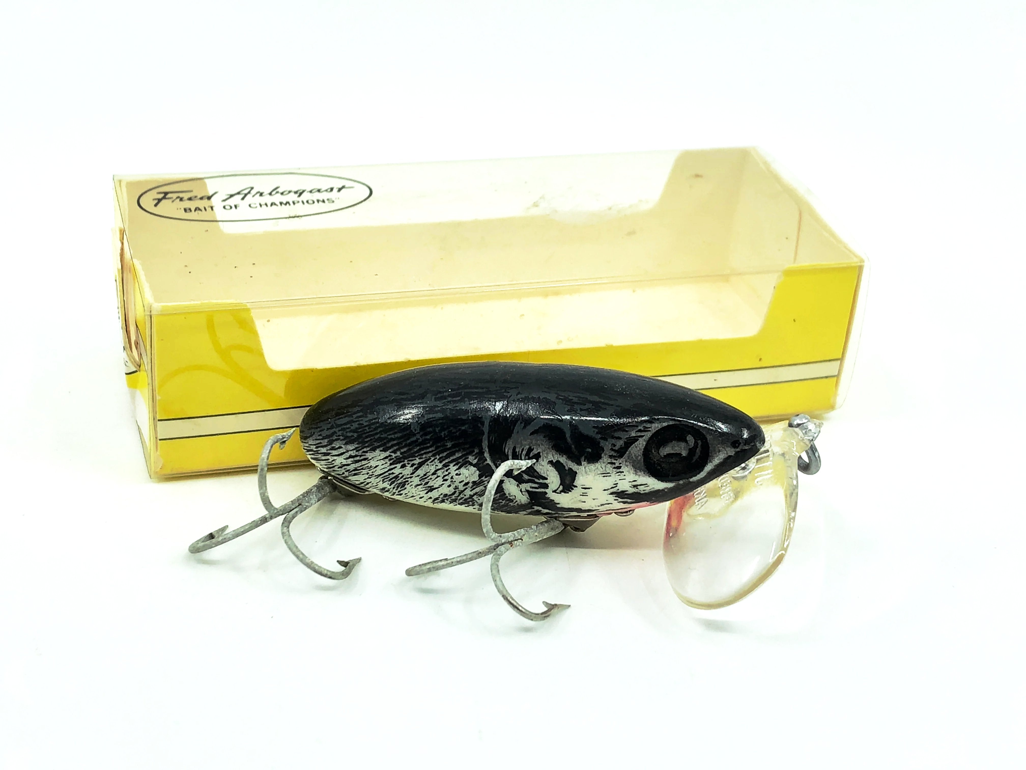 Arbogast Jitterbug Clear Lip 5/8oz, Mouse Color, Seein's Believin Mode ...
