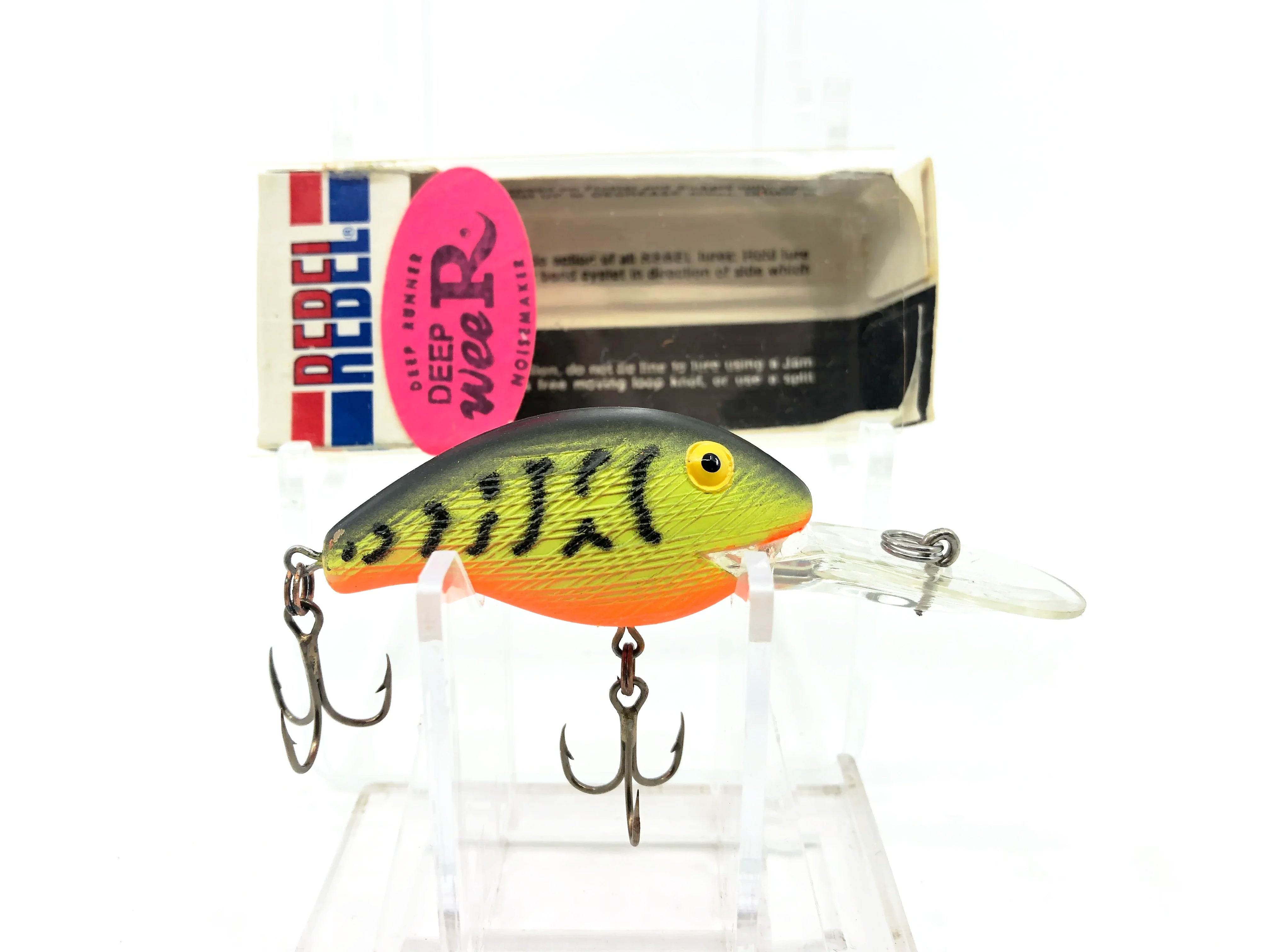 Rebel Deep Wee R, OCS Chartreuse/Black Stripes/Orange Belly Color w/Bo ...