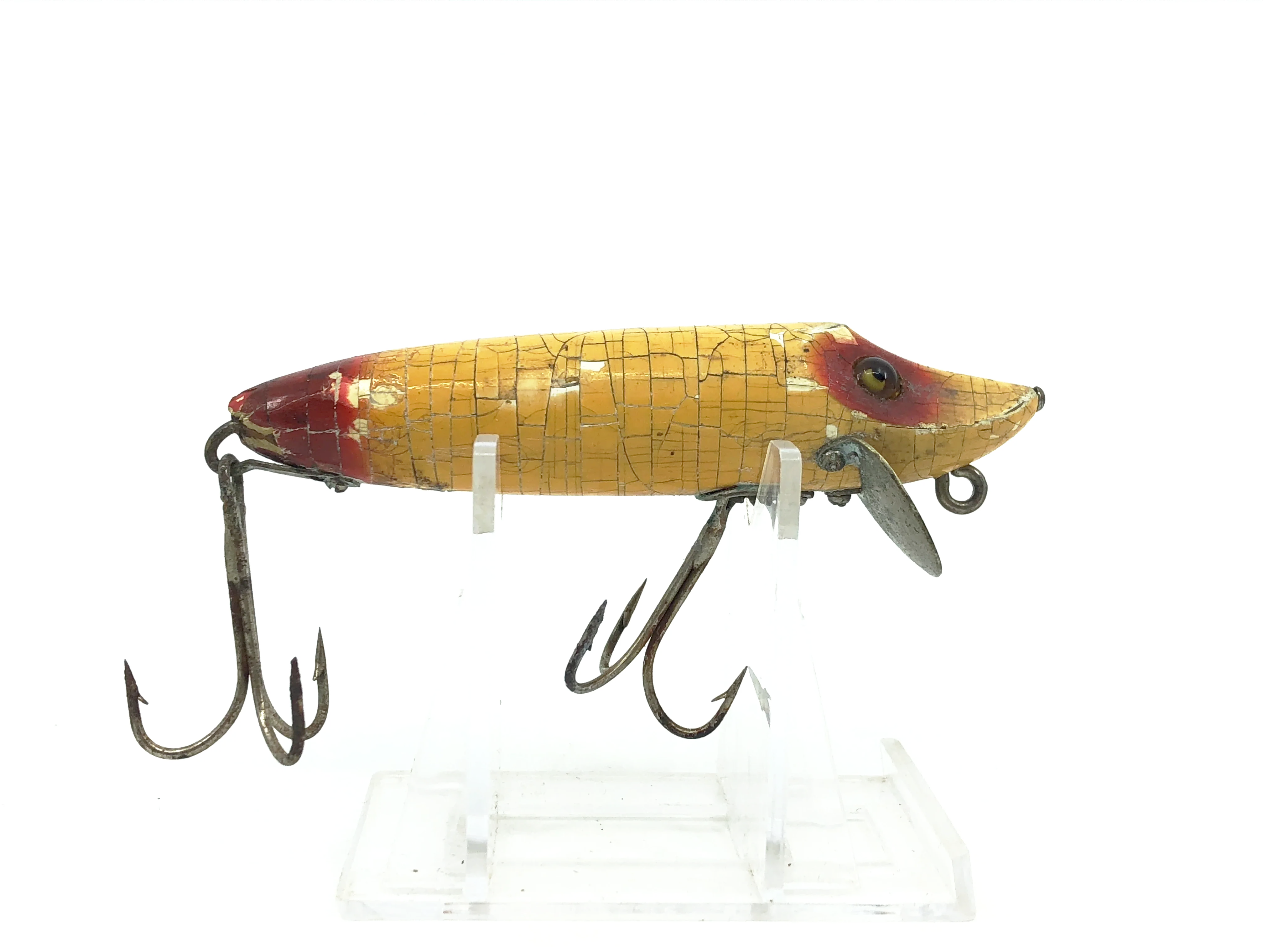 Heddon Wooden Baby Vamp 7400, RET Red Eye & Tail Color - L-rig – My ...