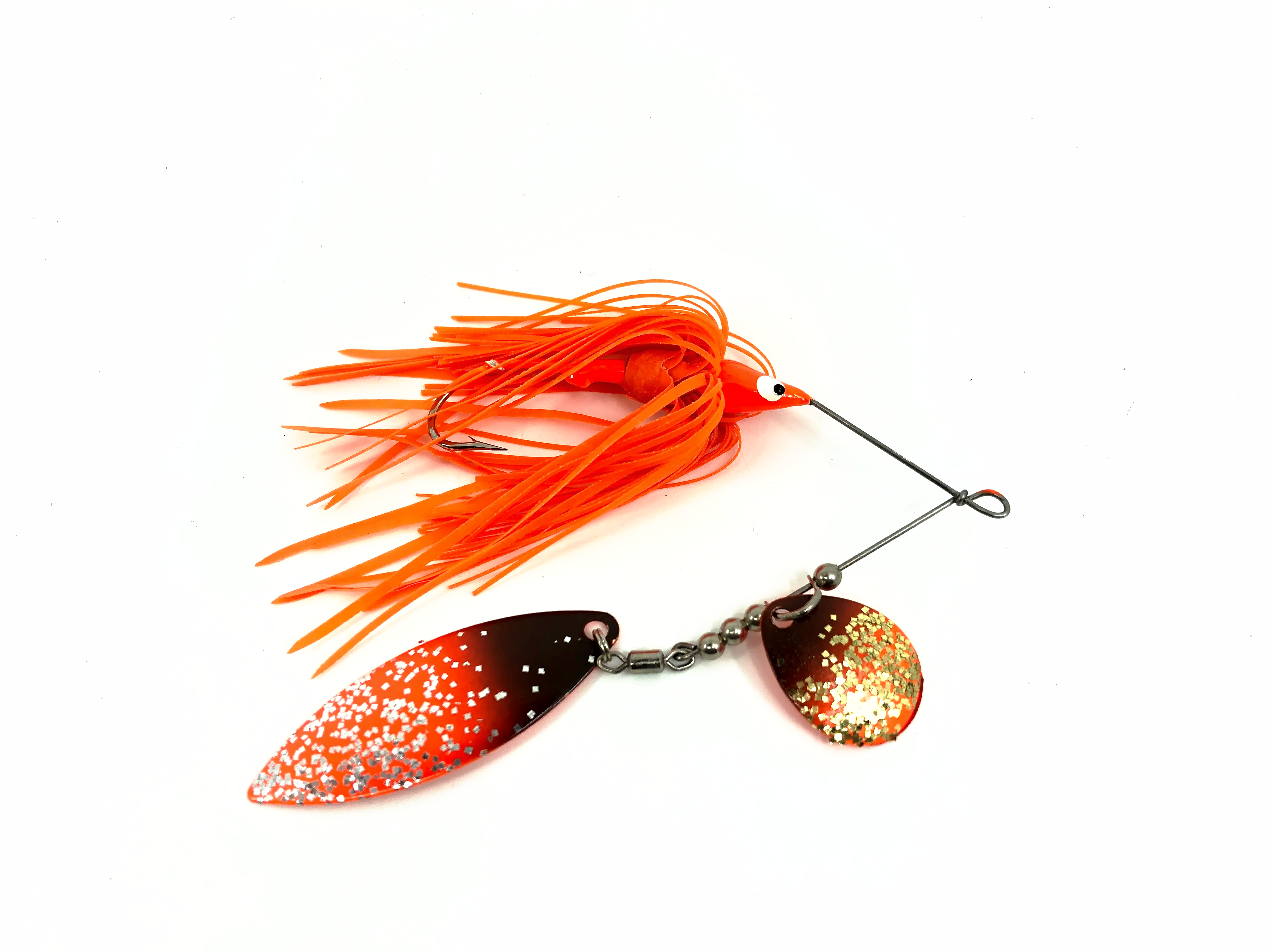 Northland Fishing Tackle Reed Runner Tandem Spinnerbait 3/8oz, Orange ...