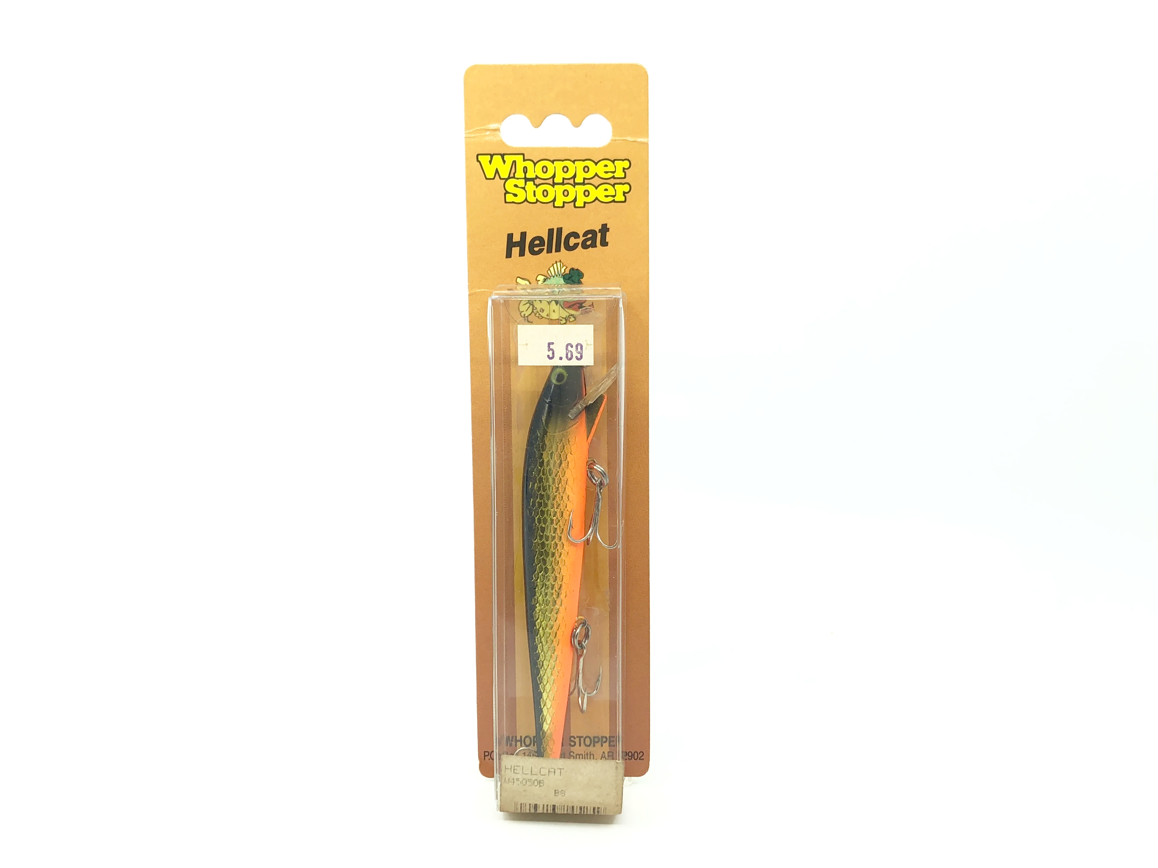 Whopper Stopper Hellcat, Black Back/Gold/Orange Belly Color on Card ...