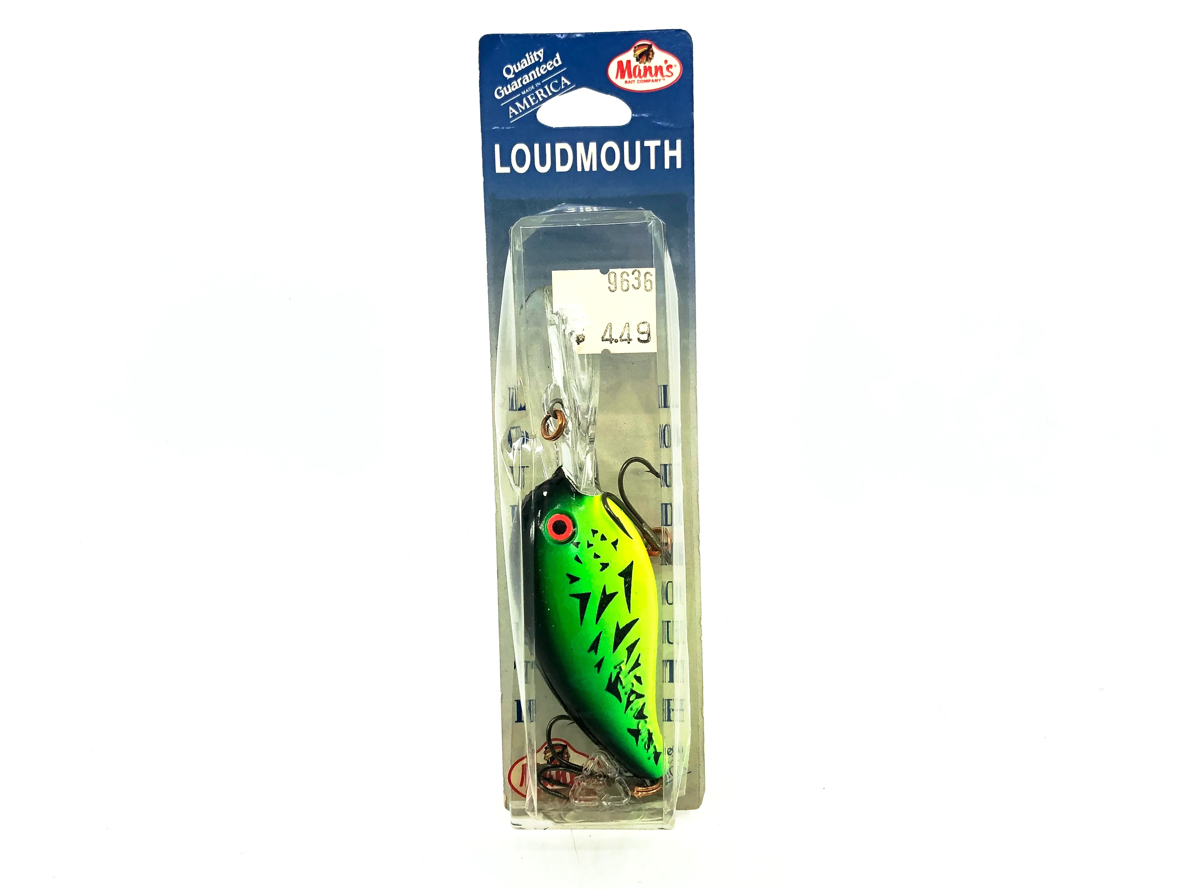 Mann's Loudmouth, Fire Shad Color on Card – My Bait Shop, LLC