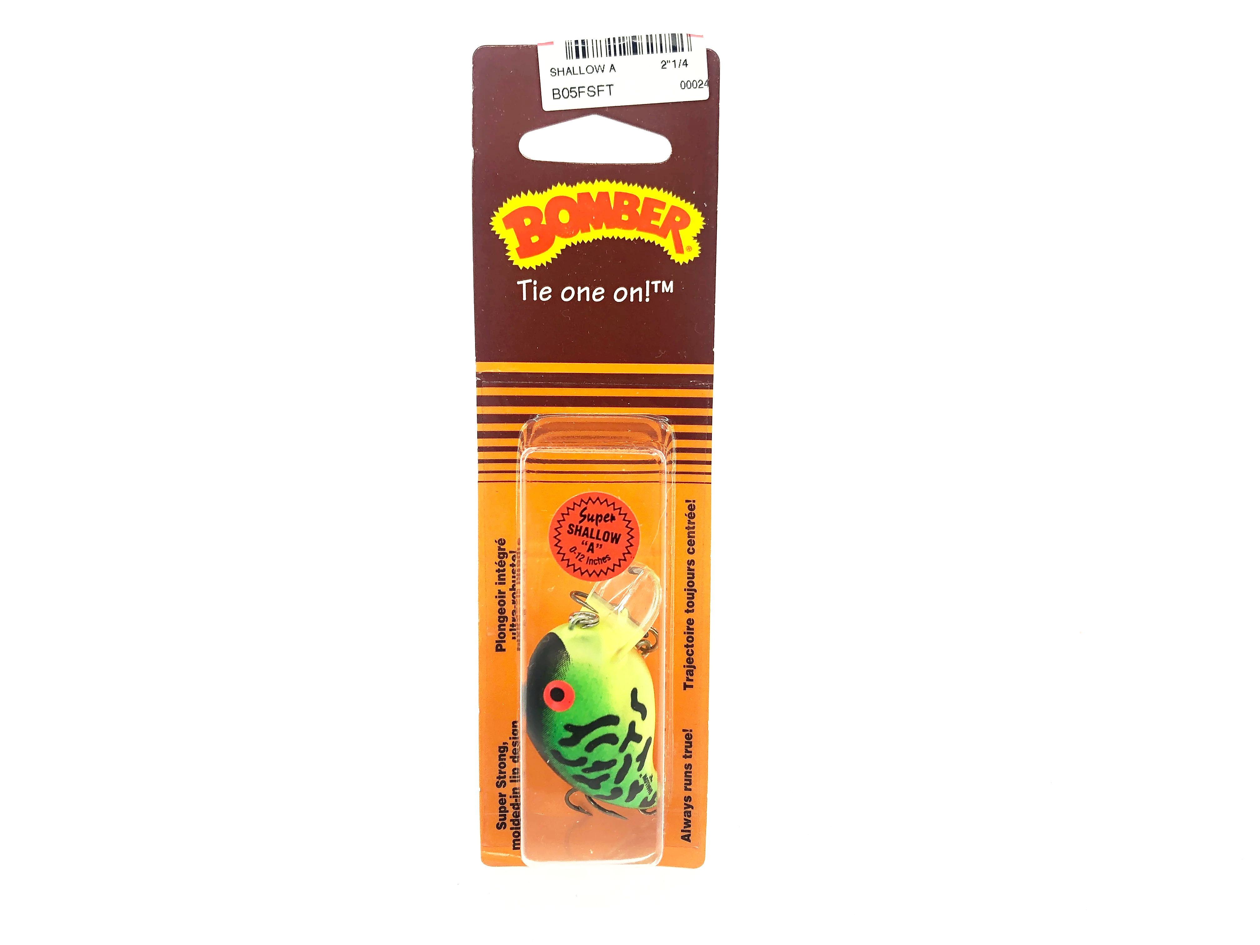 Bomber Super Shallow A B05, FT Fire Tiger Color on Card – My Bait Shop, LLC