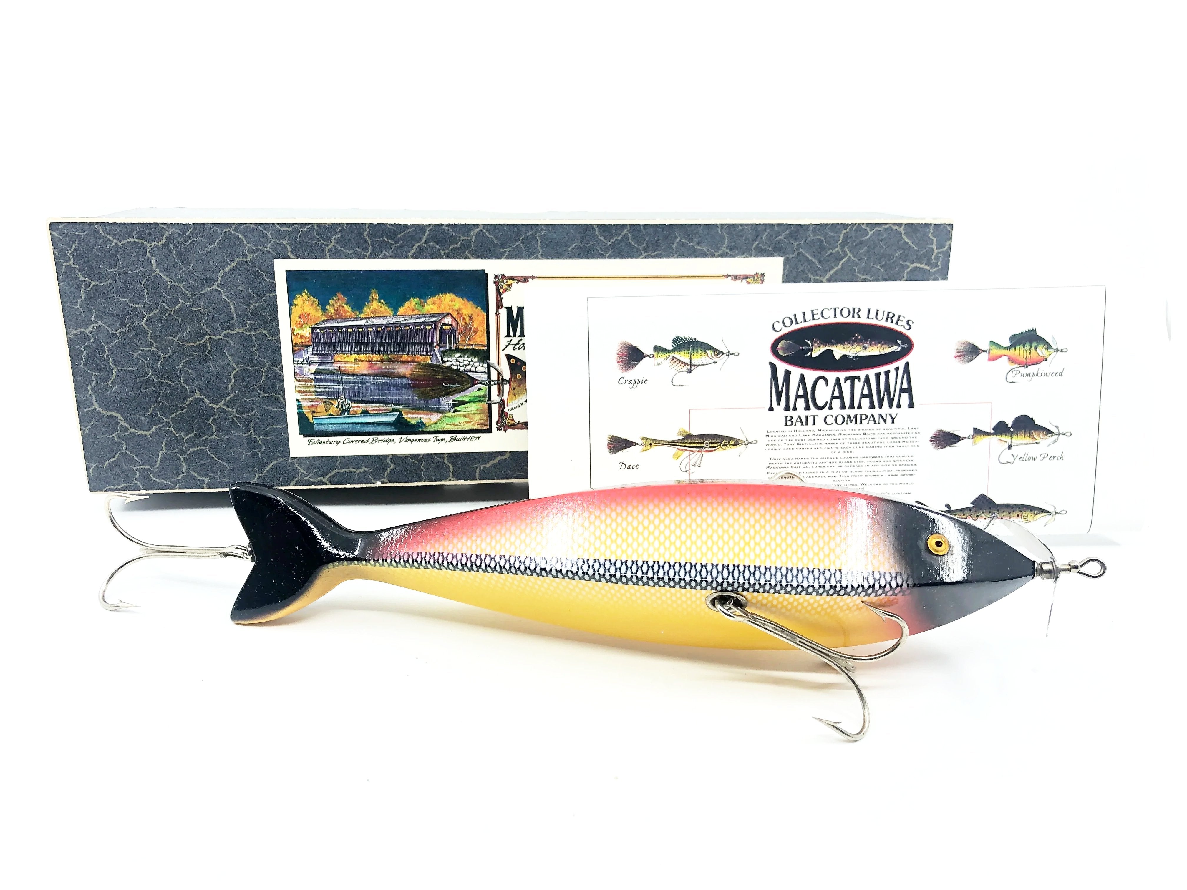 Macatawa Bait Co. 5 Sided Hex Lure, White Scale Color w/Box - Huge ...