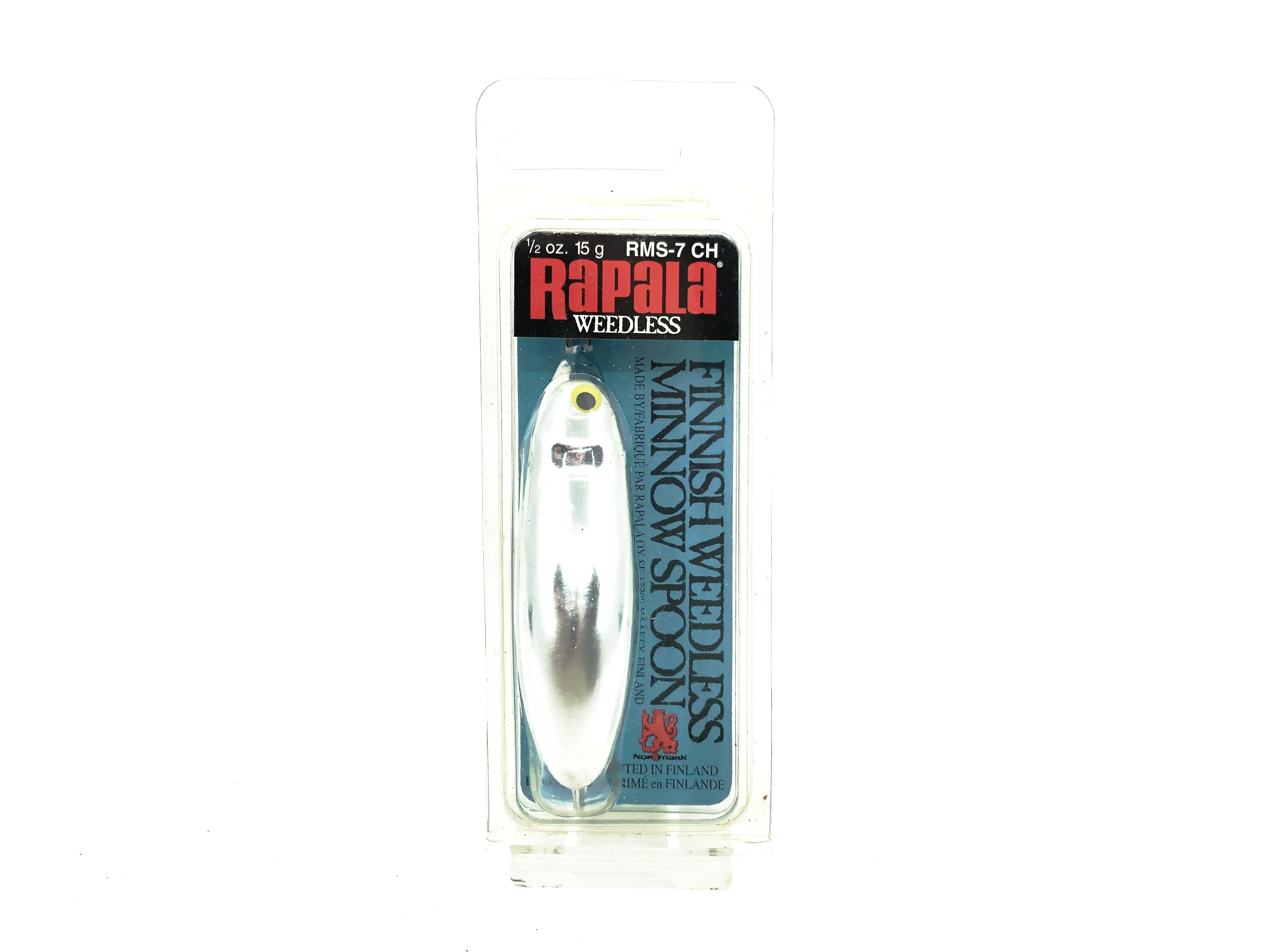 Rapala Minnow Spoon Weedless RMS-7, CH Chrome Color on Card – My Bait ...