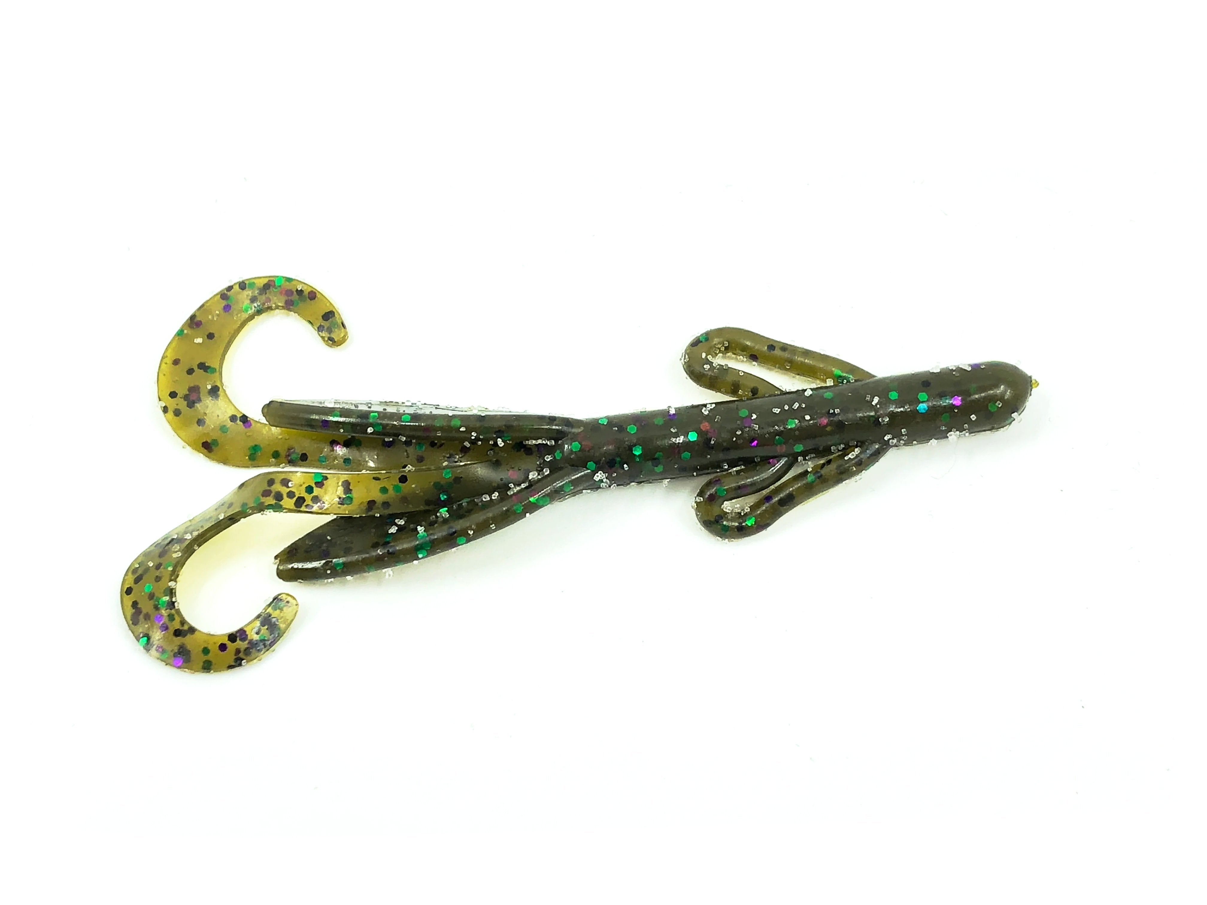 Get Bit Baits X Viper Tackle Salty Hog Soft Bait 4", Candy Green Pumpk ...