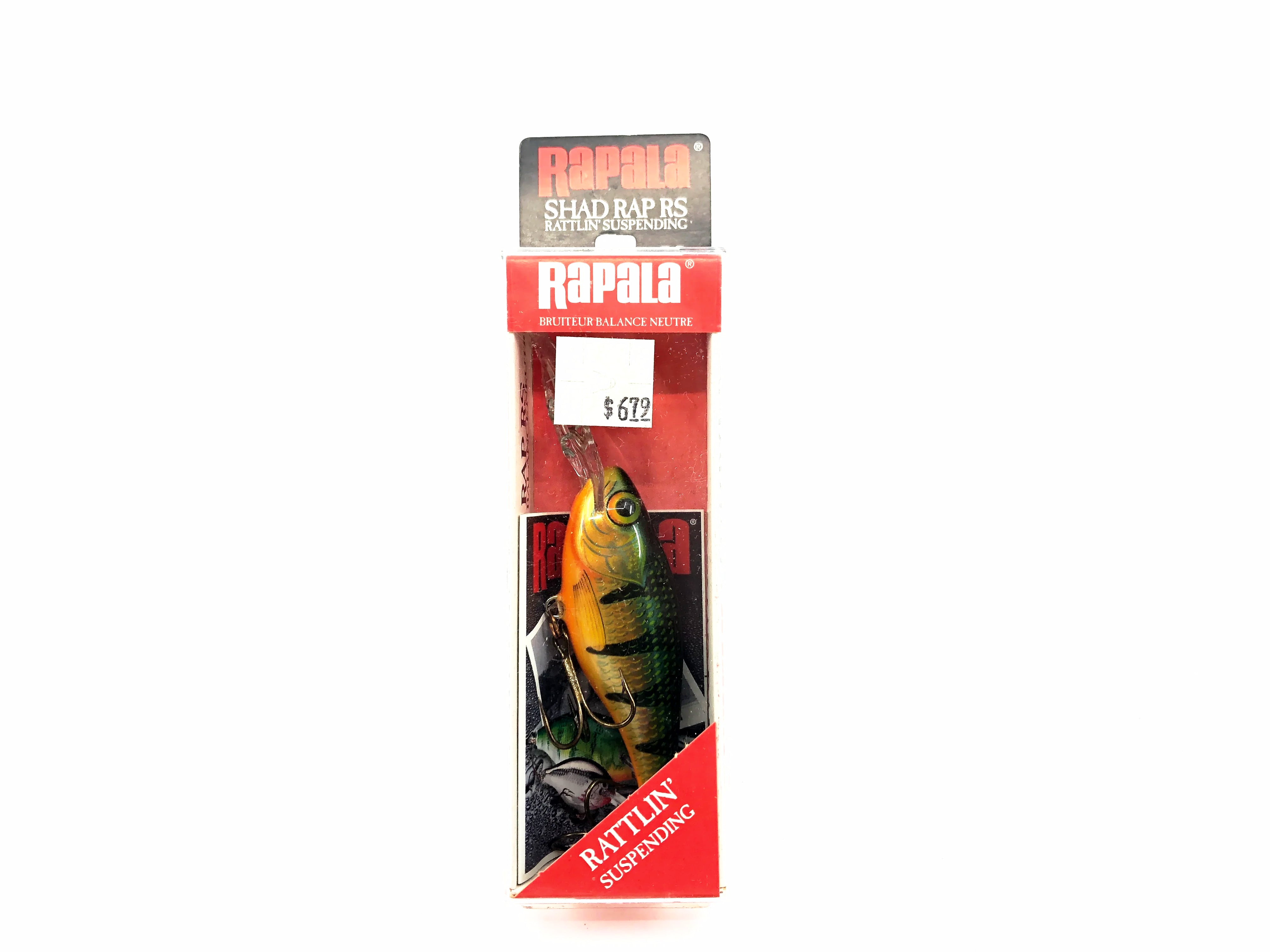 Rapala Shad Rap Rattlin RS SRRS-7, P Perch Color with Box – My Bait ...