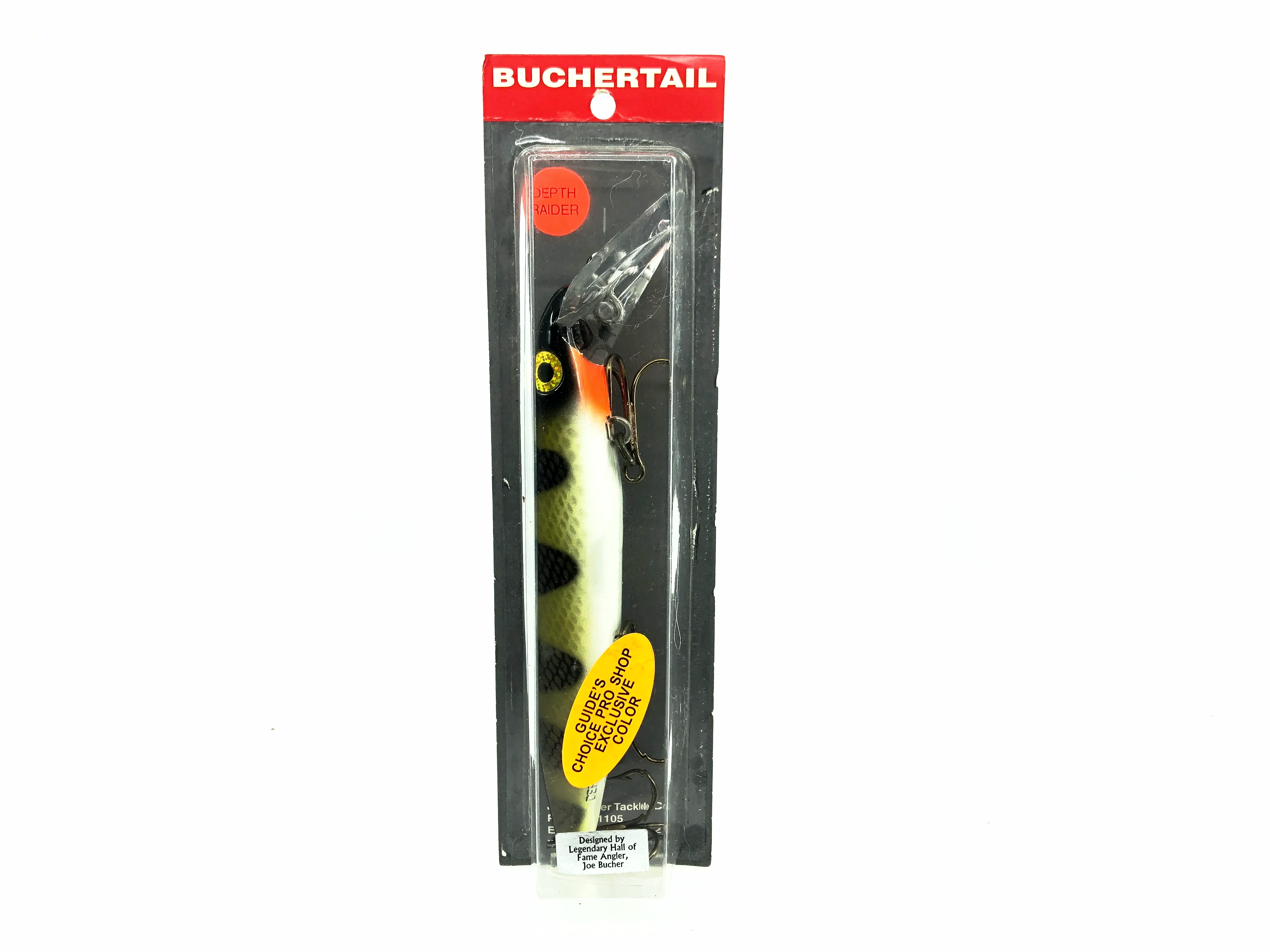 Joe Bucher Tackle Co. Buchertail Depth Raider 8", White Perch Color on ...